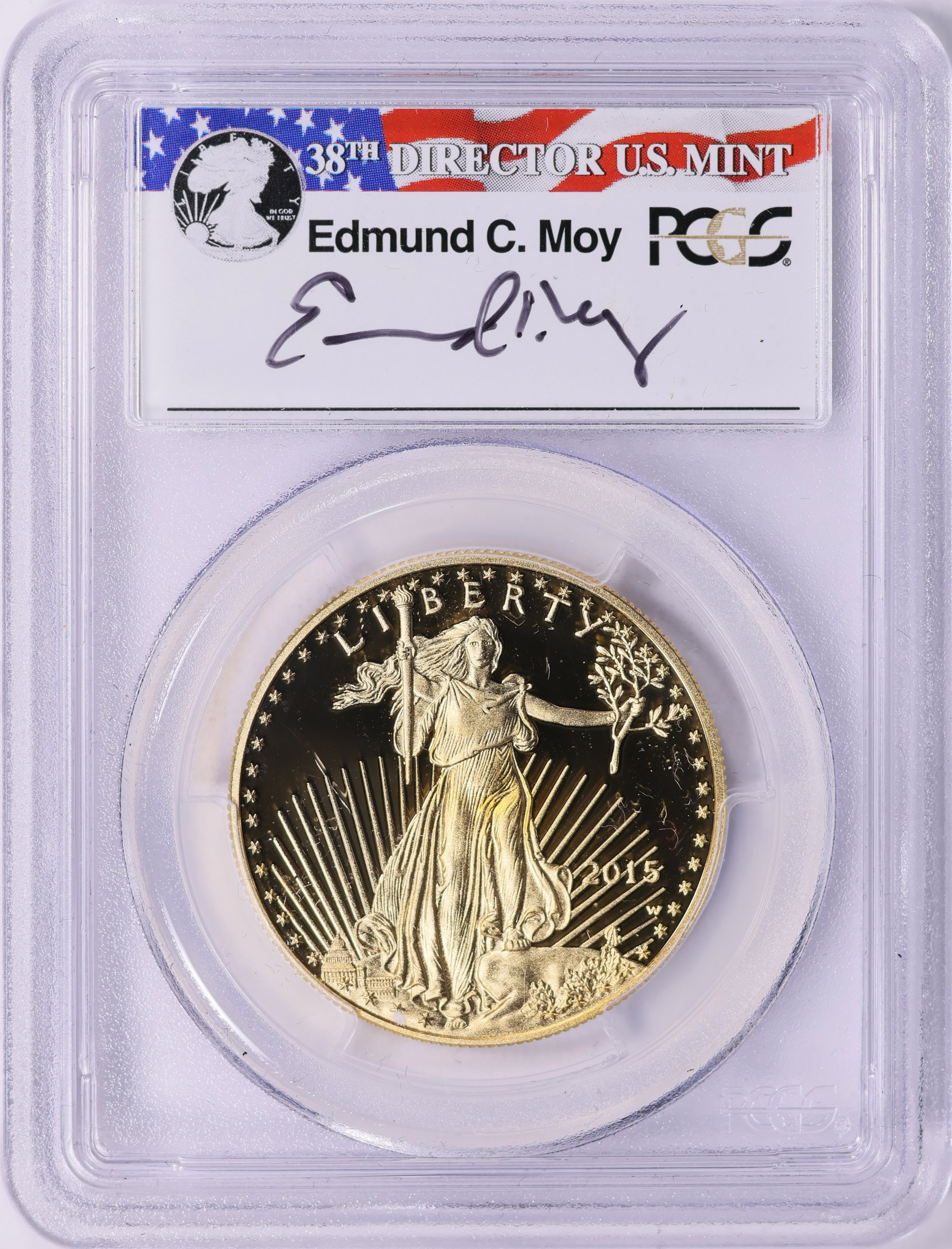 2015-W $50 One-Ounce Gold American Eagle First Day of Issue - Denver ...