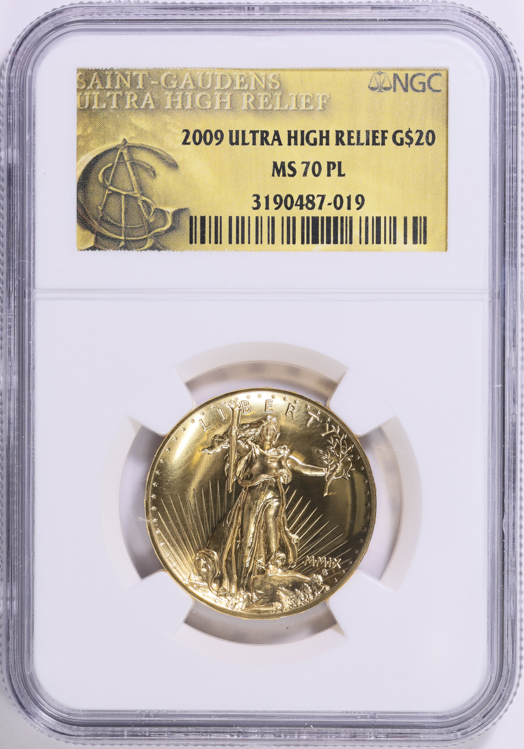 2009 MMIX Ultra High Relief $20 Gold NGC MS-70 PL (Item 1865367 ...