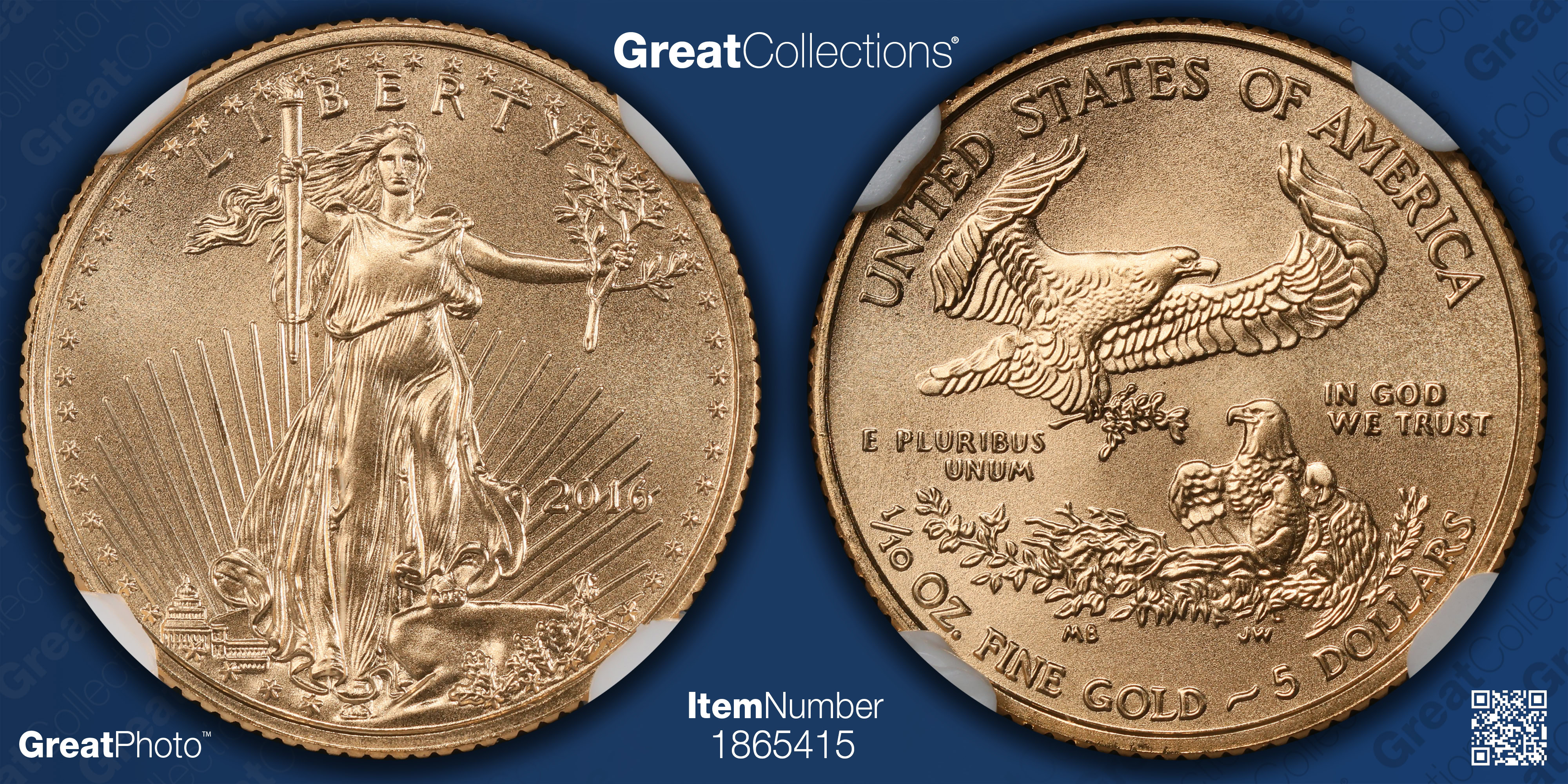 2016 $5 Tenth-Ounce Gold American Eagle Early Releases 30th Anniversary NGC MS-70 (Moy Signed ...