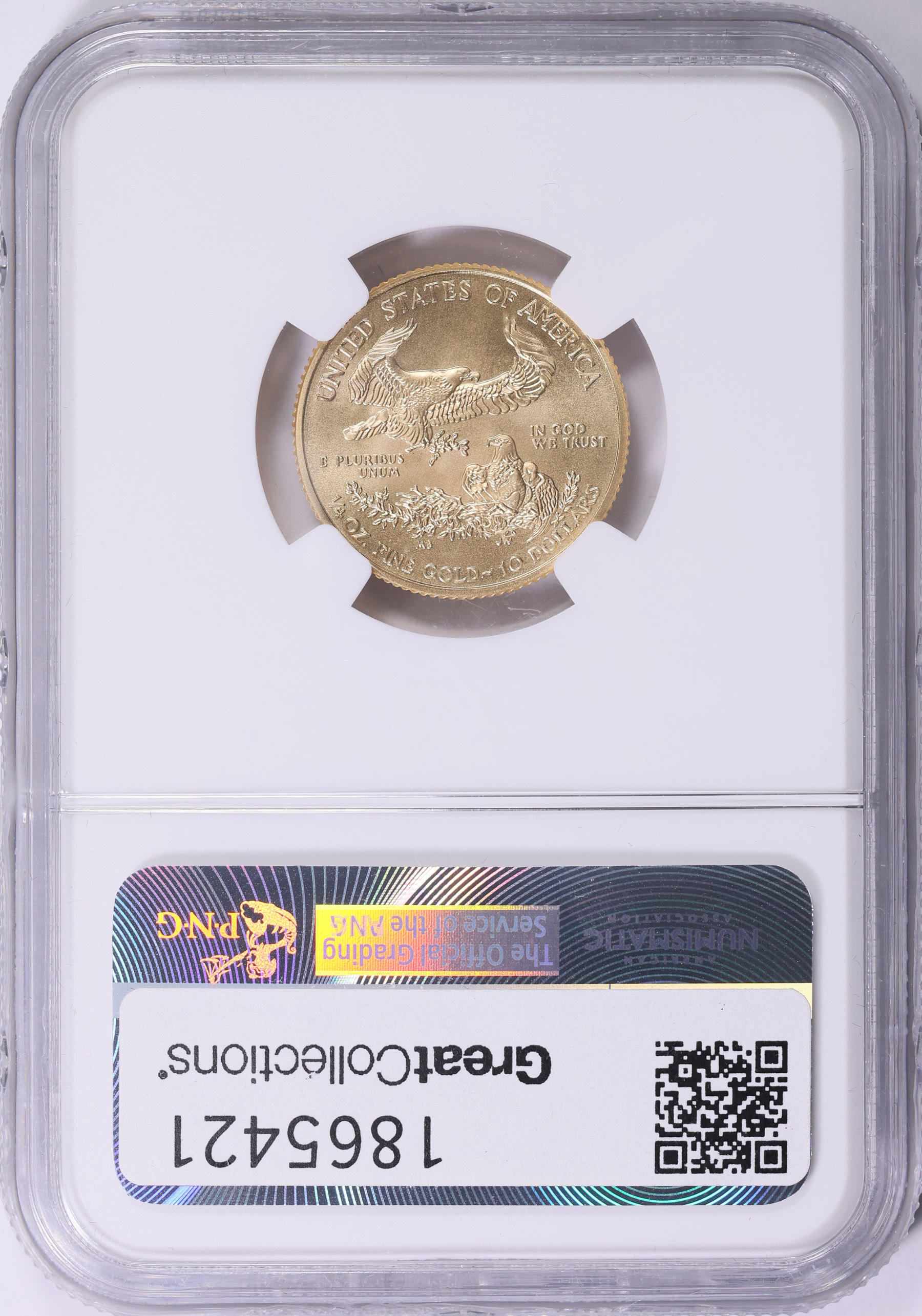2016 $10 Quarter-Ounce Gold American Eagle Early Release 30th Anniversary NGC MS-70 (Moy Signed ...