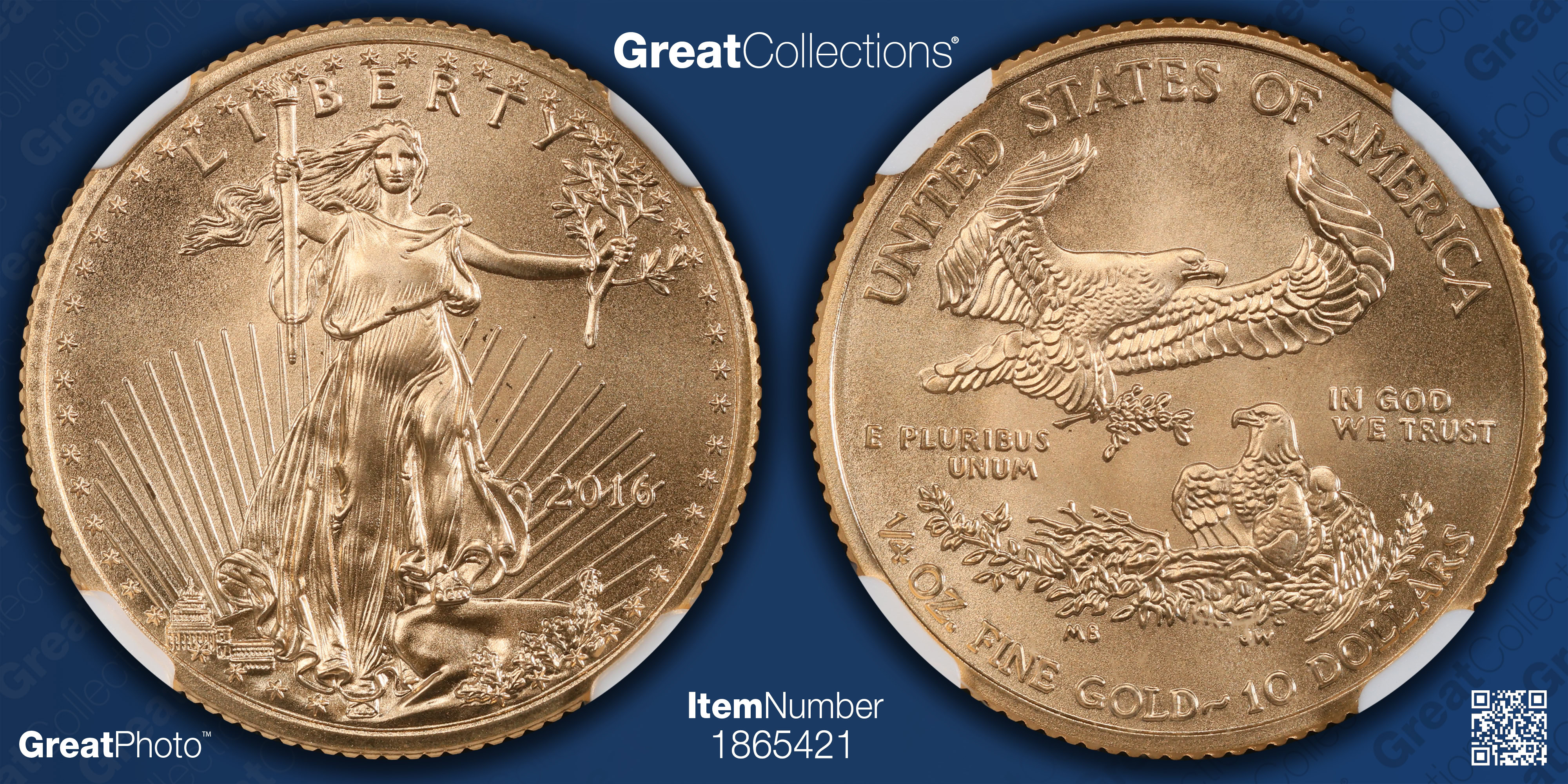 2016 $10 Quarter-Ounce Gold American Eagle Early Release 30th Anniversary NGC MS-70 (Moy Signed ...