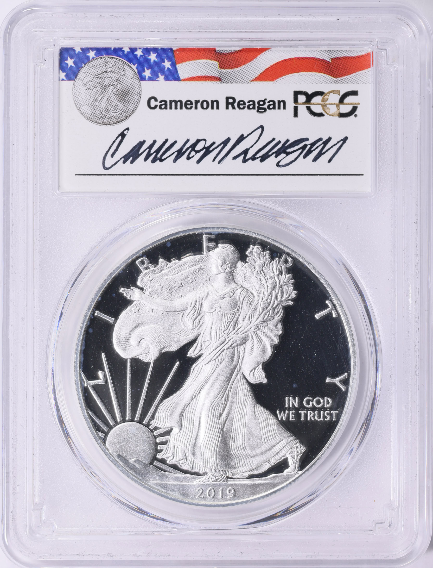 2019-W $1 Silver Eagle Reagan Legacy Series PCGS Proof-69 DCAM (Cameron ...