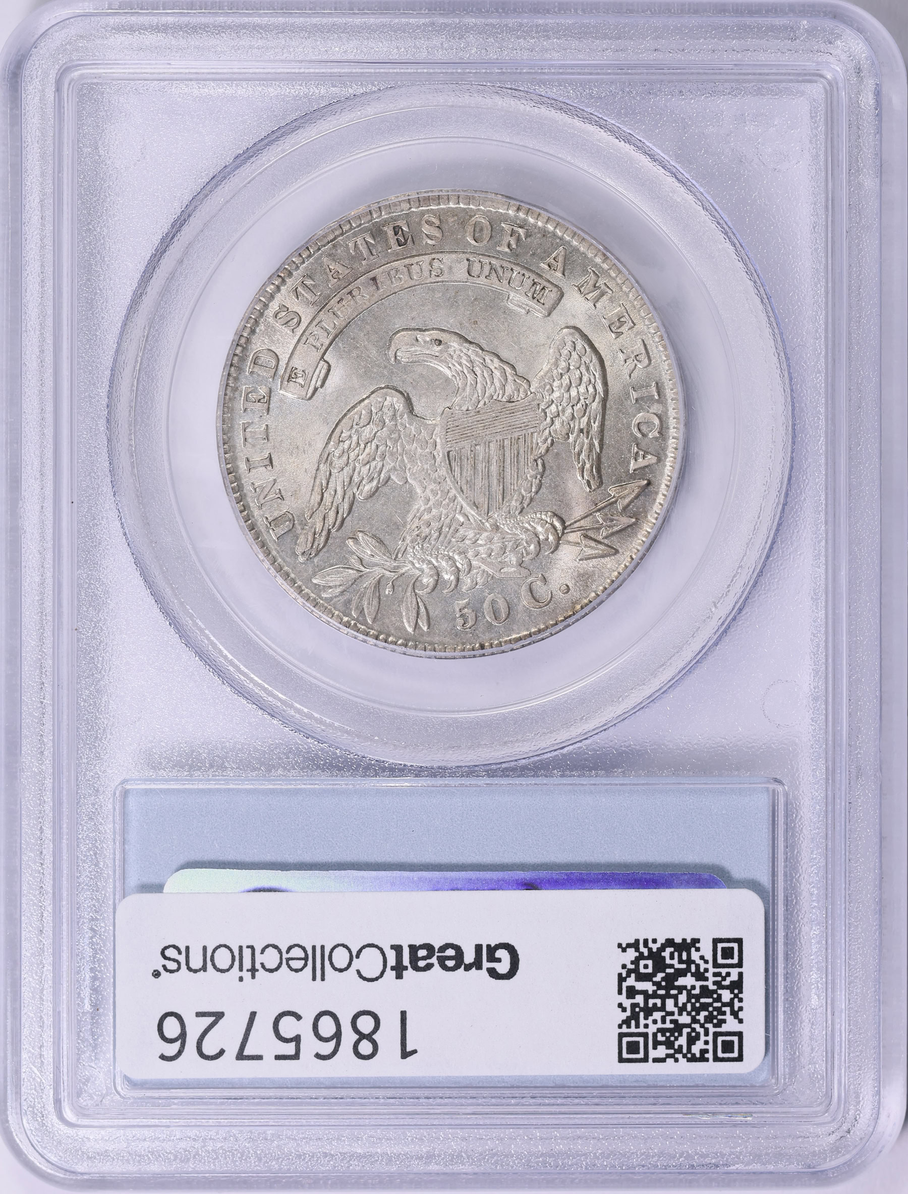 1834 Capped Bust Half Dollar Large Date, Small Letters PCGS AU-58 (Item 1865726 ...