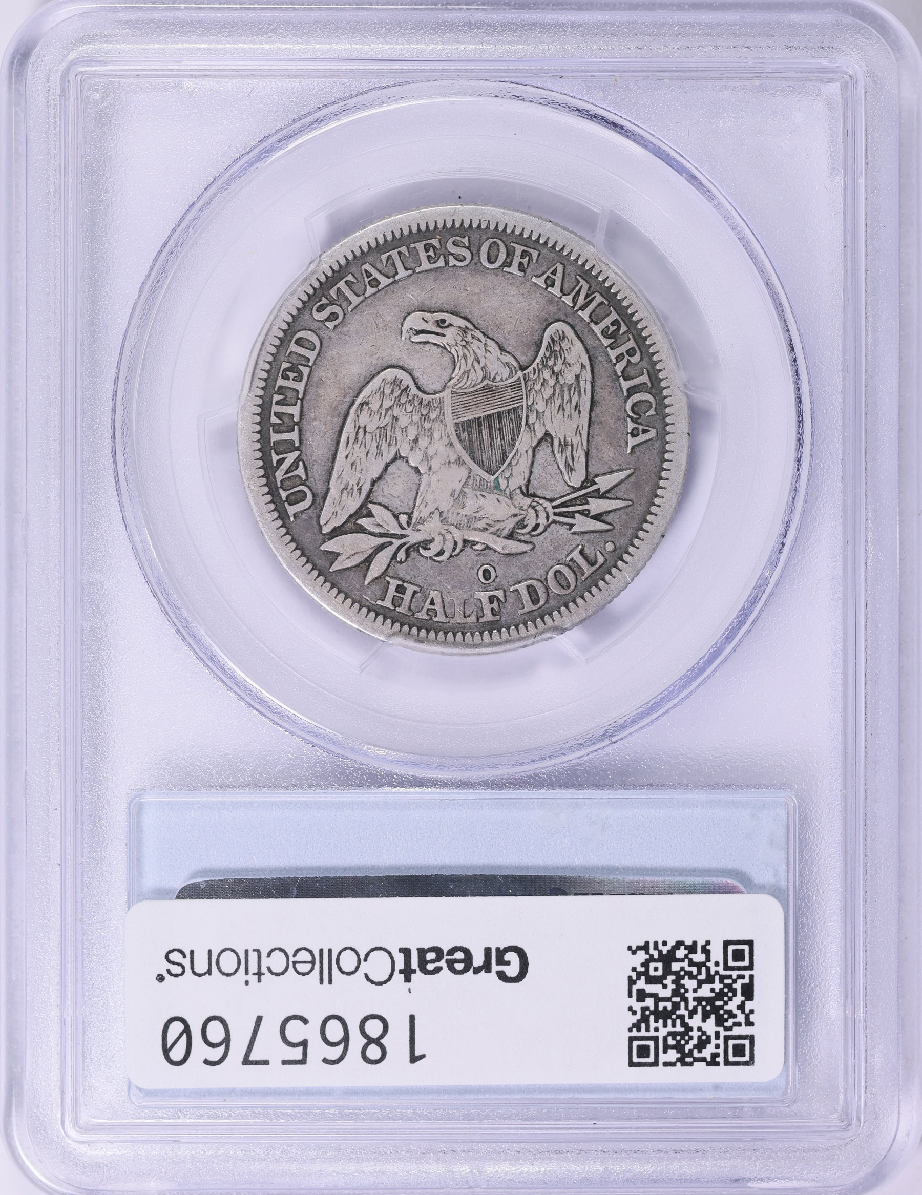 1844-O Seated Liberty Half Dollar Doubled Date PCGS VF-25 (Item 1865760) | GreatCollections Coin ...