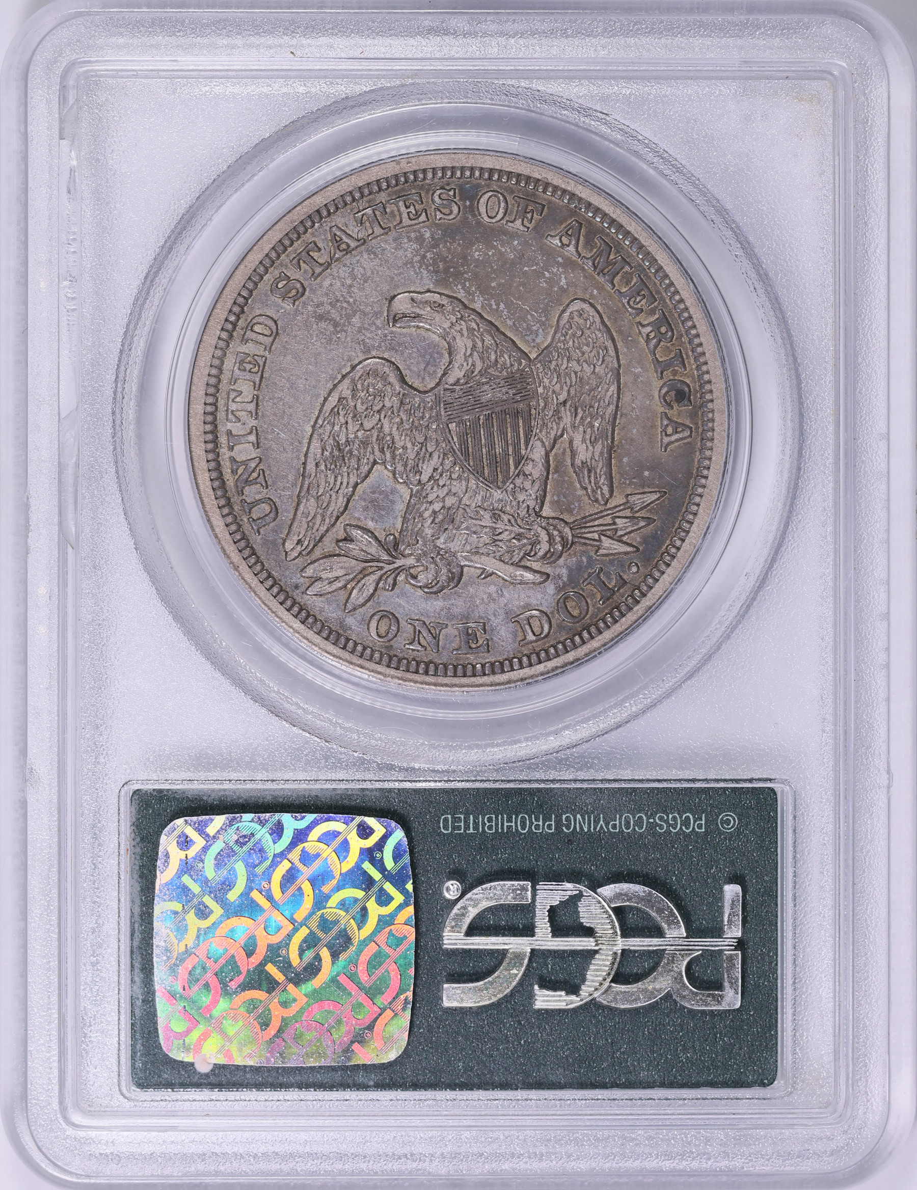 1846 Seated Liberty Silver Dollar PCGS VF-35 OGH (Toned) (Item 1865766) | GreatCollections Coin ...