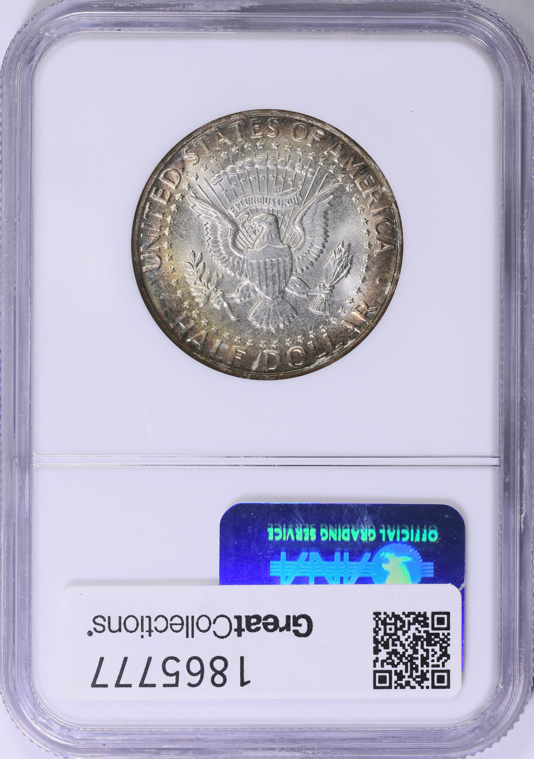 1964 Kennedy Half Dollar NGC MS-65 (Toned) (Item 1865777) | GreatCollections Coin Auctions