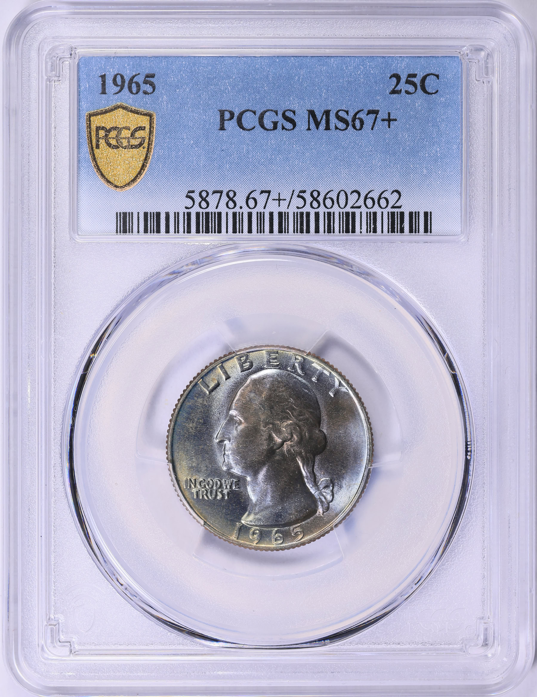 1965 Washington Quarter PCGS MS-67+ (Toned) (Item 1865812 ...