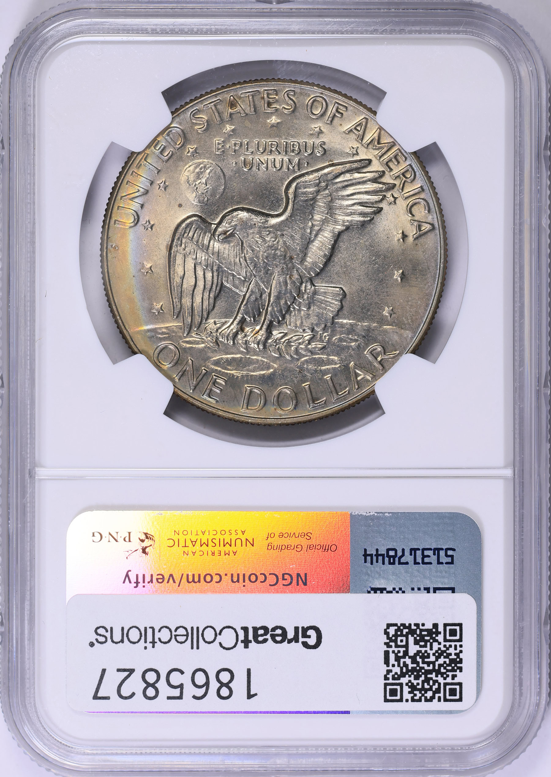 1977-D Eisenhower Dollar NGC MS-66 (Toned) (Item 1865827 ...