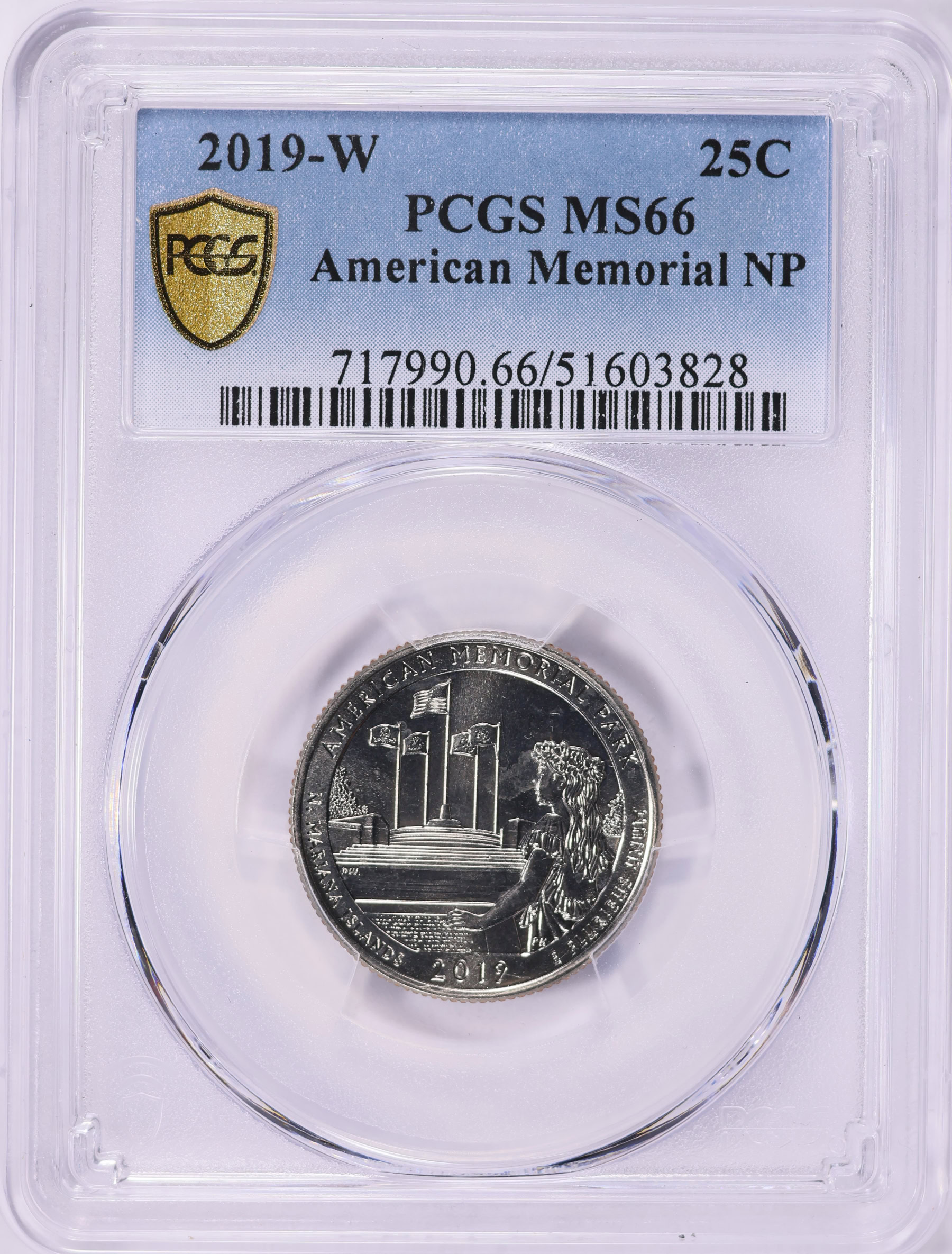 2019-W America the Beautiful Quarter American Memorial National Park ...