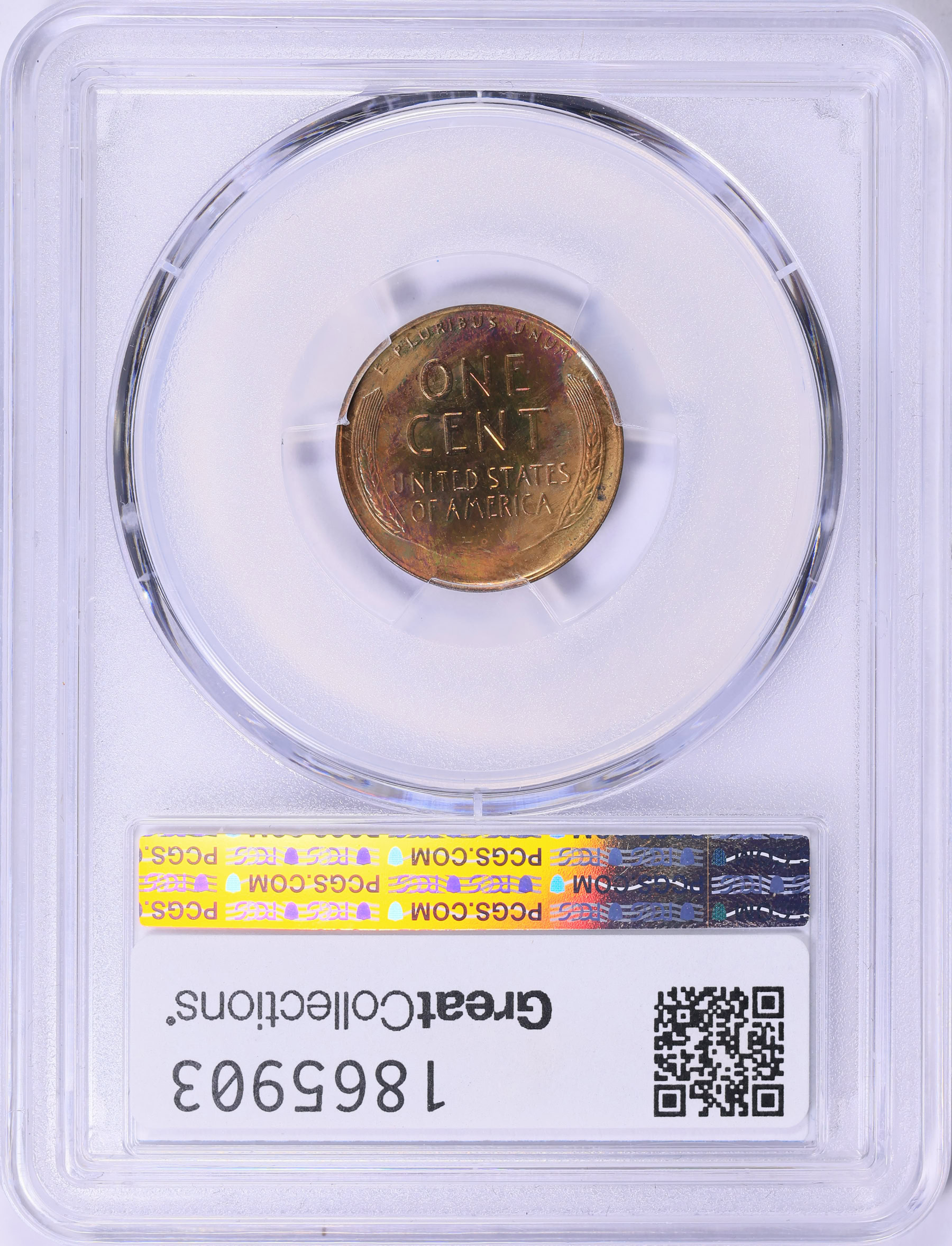 1942 Lincoln Cent PCGS Proof-66+ RD (Toned) (Item 1865903) | GreatCollections Coin Auctions