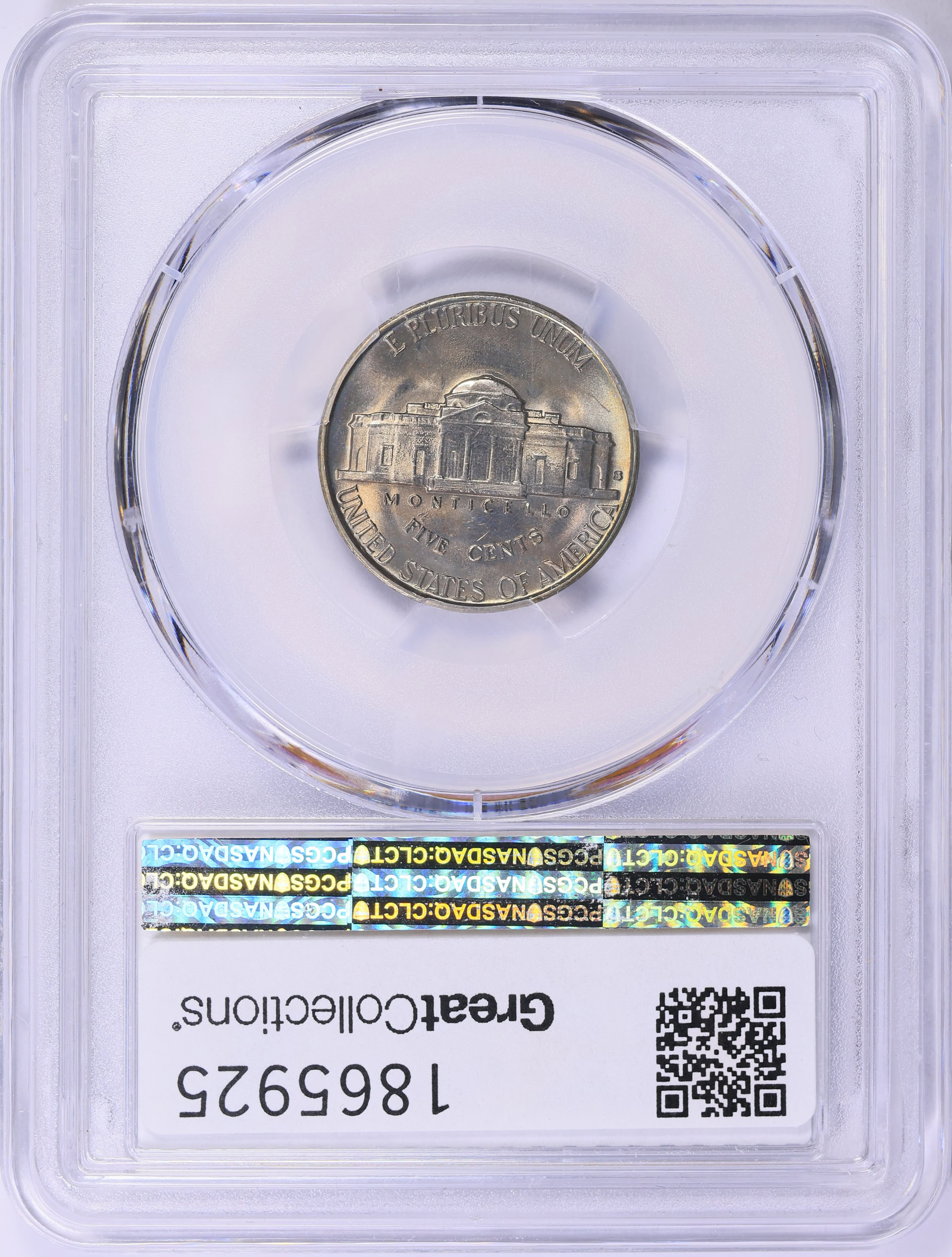 1940-S Jefferson Nickel PCGS MS-66+ FS (Toned) (Item 1865925) | GreatCollections Coin Auctions