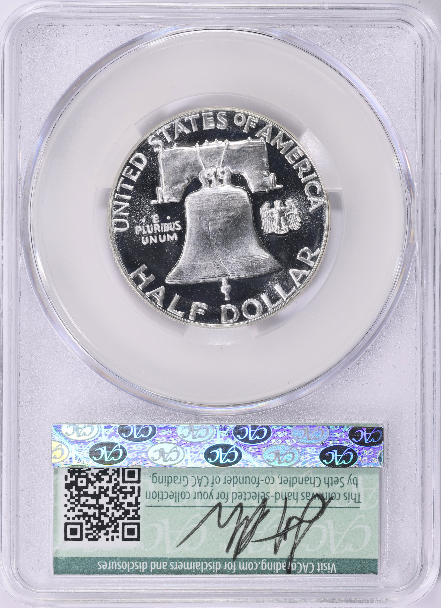 1956 Franklin Half Dollar Type 2 CACG Proof-68 CAMEO (WitterBrick, Signed Seth Chandler) (Item ...