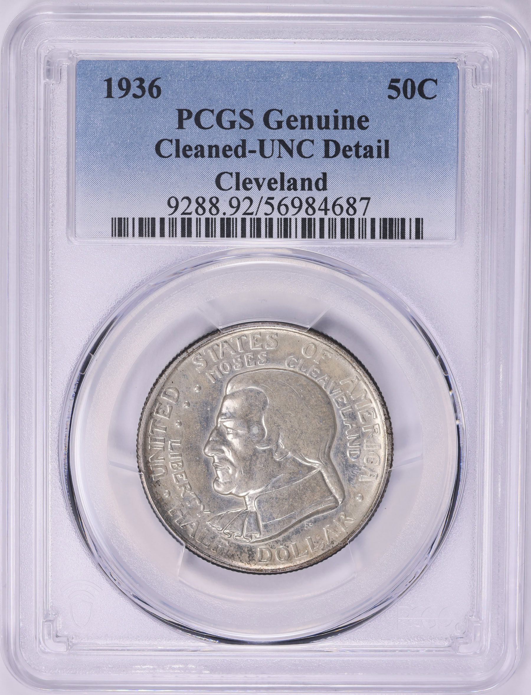 1936 Cleveland Centennial/Great Lakes Exposition Half Dollar PCGS ...