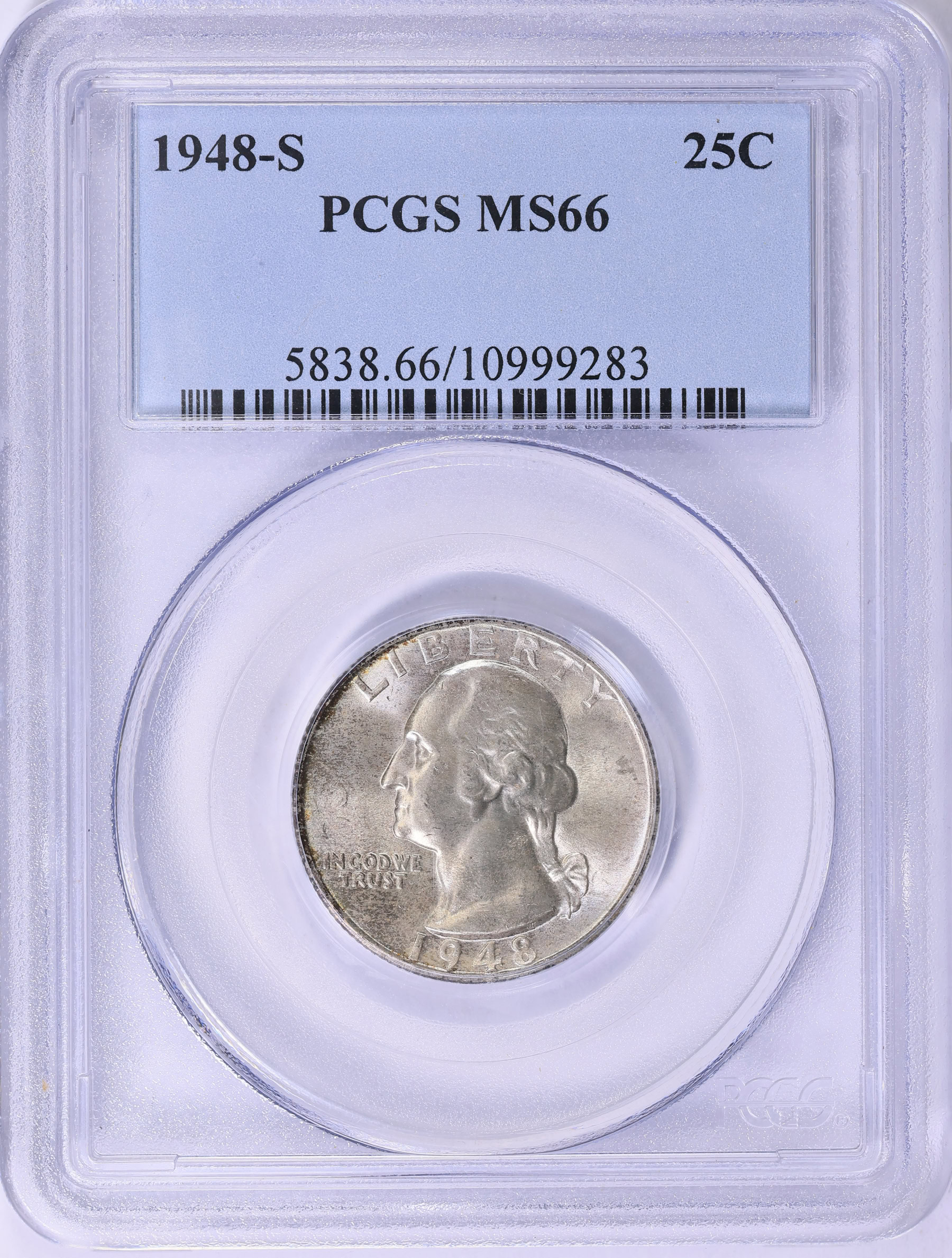 1948-S Washington Quarter PCGS MS-66 (Item 1866162) | GreatCollections Coin Auctions