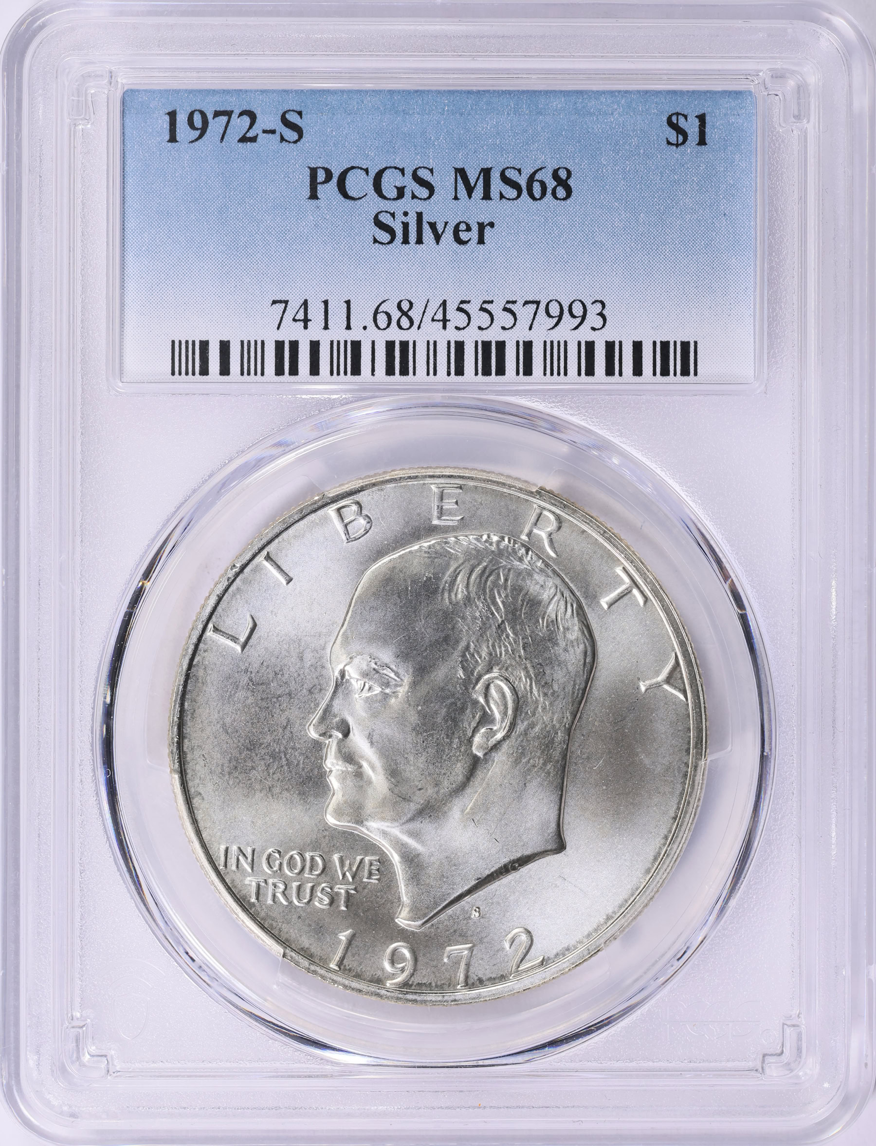 1972-S Eisenhower Dollar Silver PCGS MS-68 (Item 1866457 ...