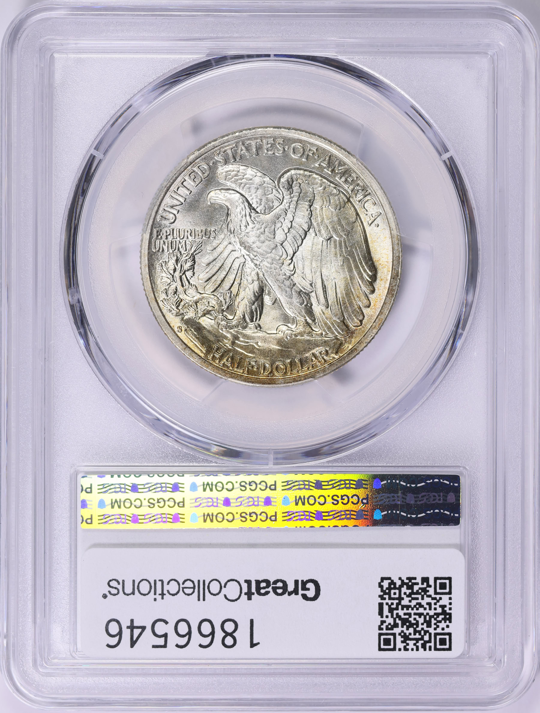 1943-S Walking Liberty Half Dollar PCGS MS-67 (CAC Green) (Grand Cru Label) (Item 1866546 ...