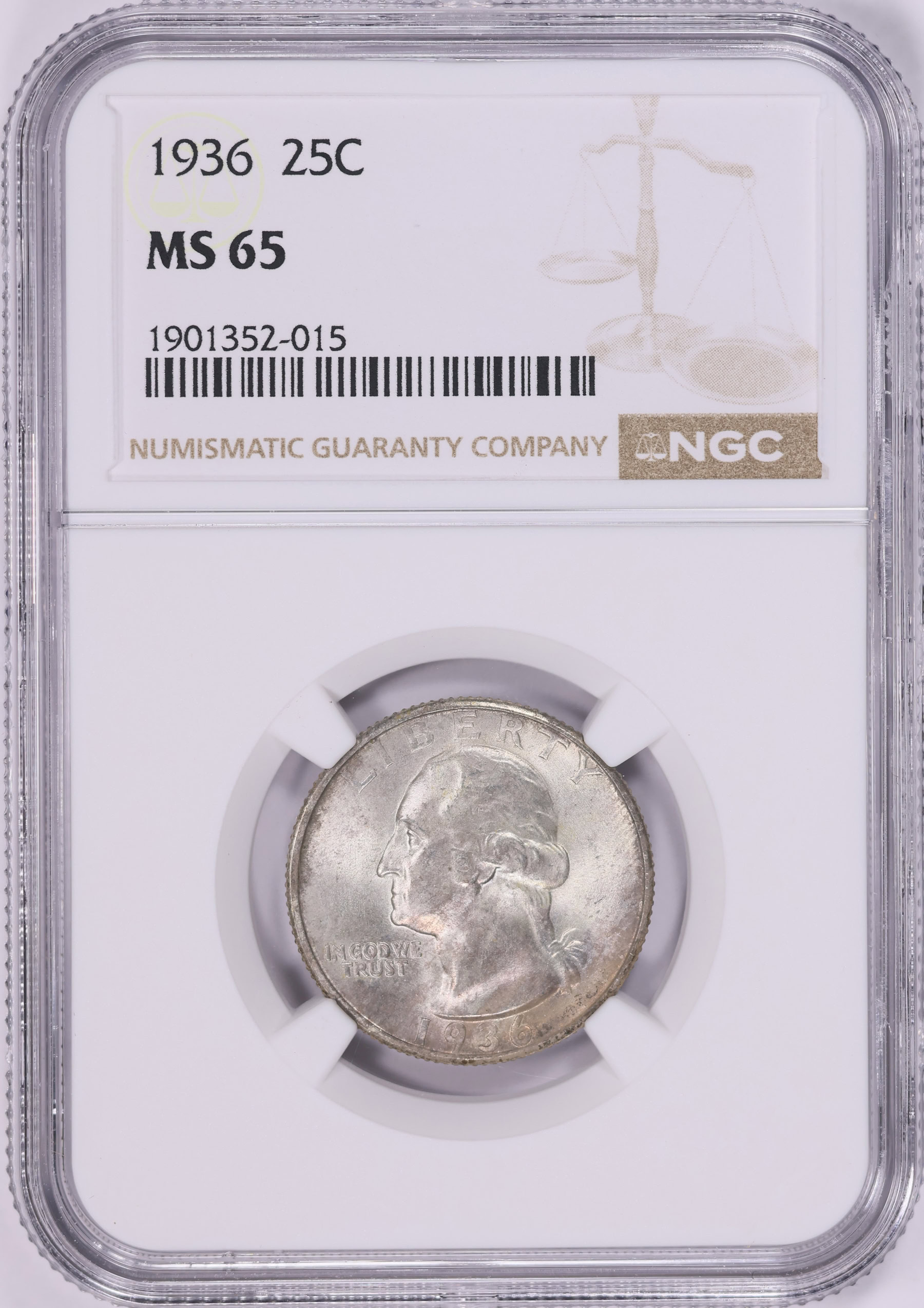 1936 Washington Quarter NGC MS-65 (Item 1866564) | GreatCollections Coin Auctions
