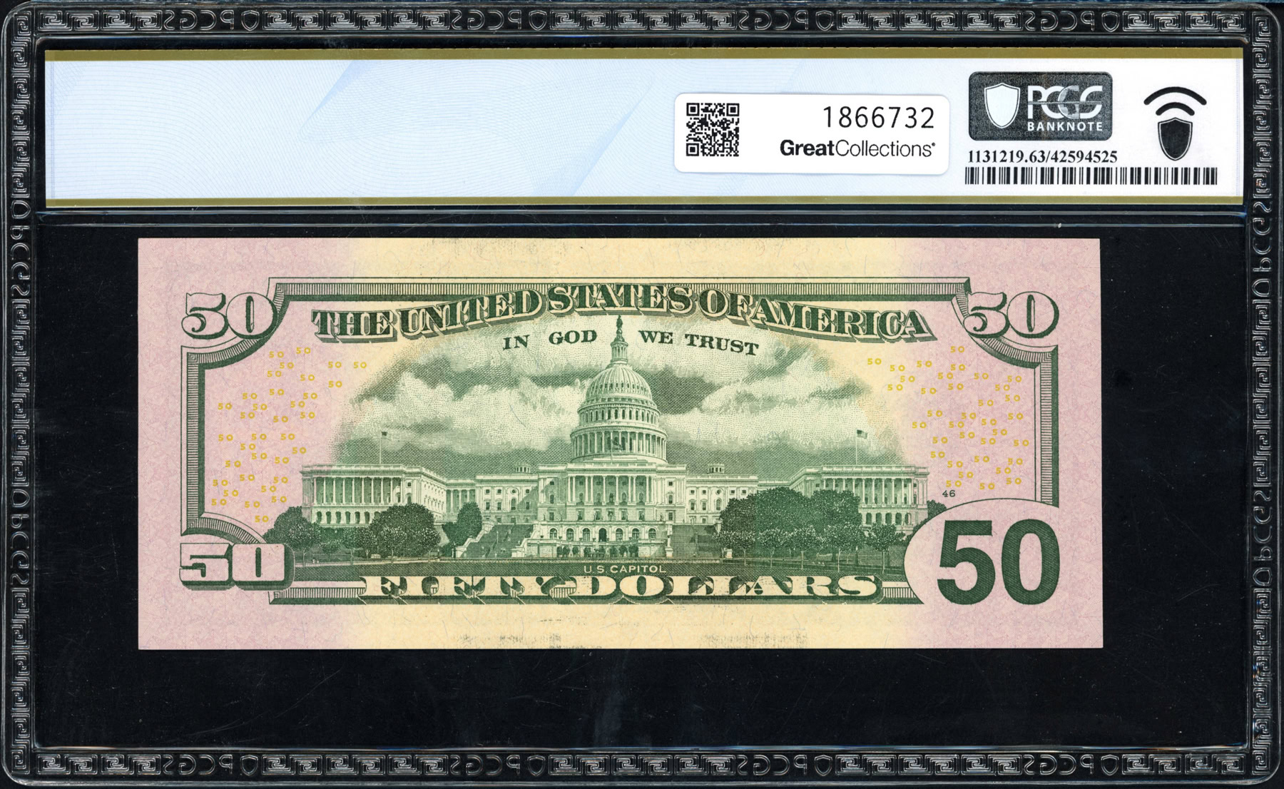Fr. 2132-A (MAA Block) 2013 $50 Boston Federal Reserve Note PCGS ...