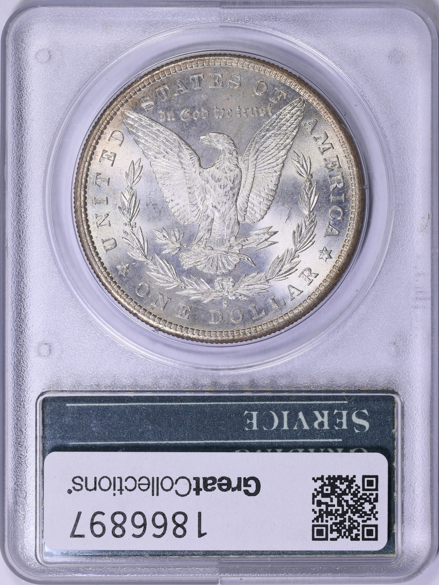 1881-S Morgan Silver Dollar PCGS MS-65 OGH (1st Gen) (Toned) (Item 1866897) | GreatCollections ...