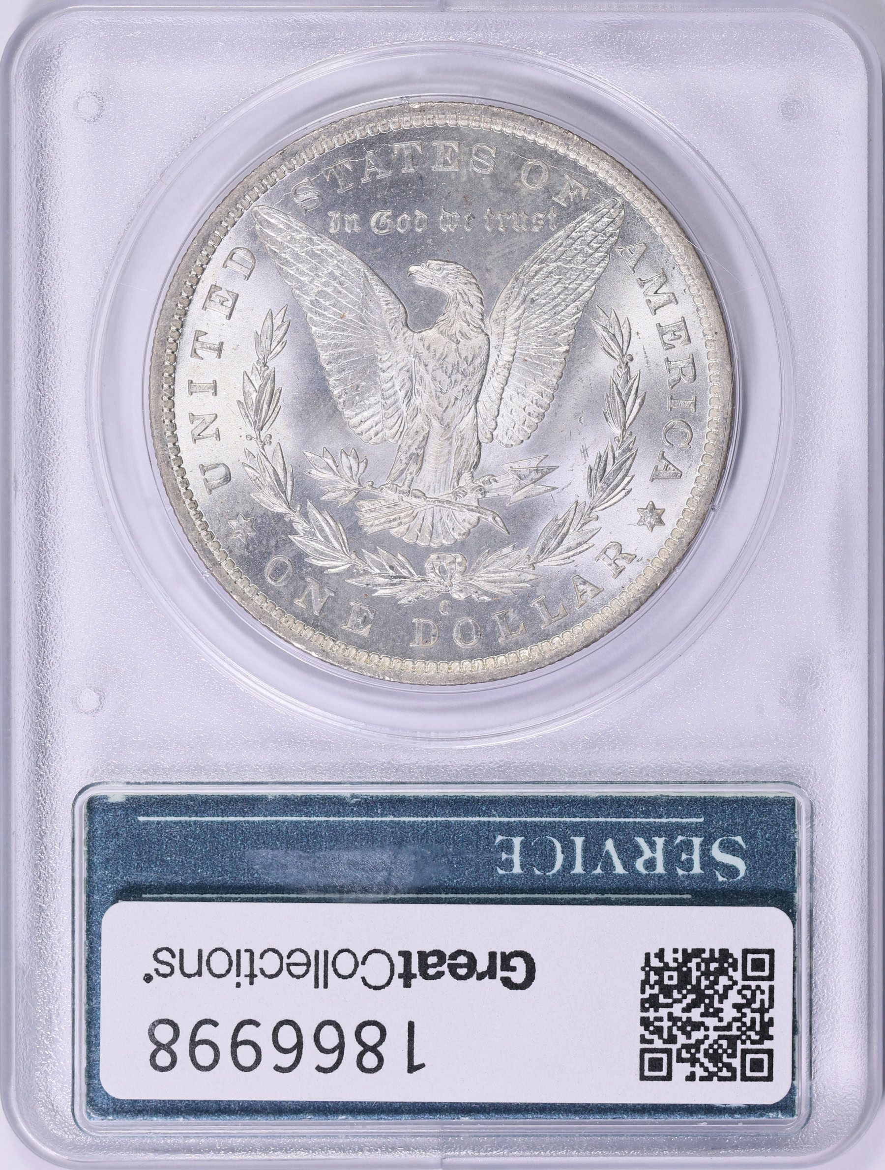 1884-O Morgan Silver Dollar PCGS MS-63 OGH (1st Gen) (Item 1866998) | GreatCollections Coin Auctions