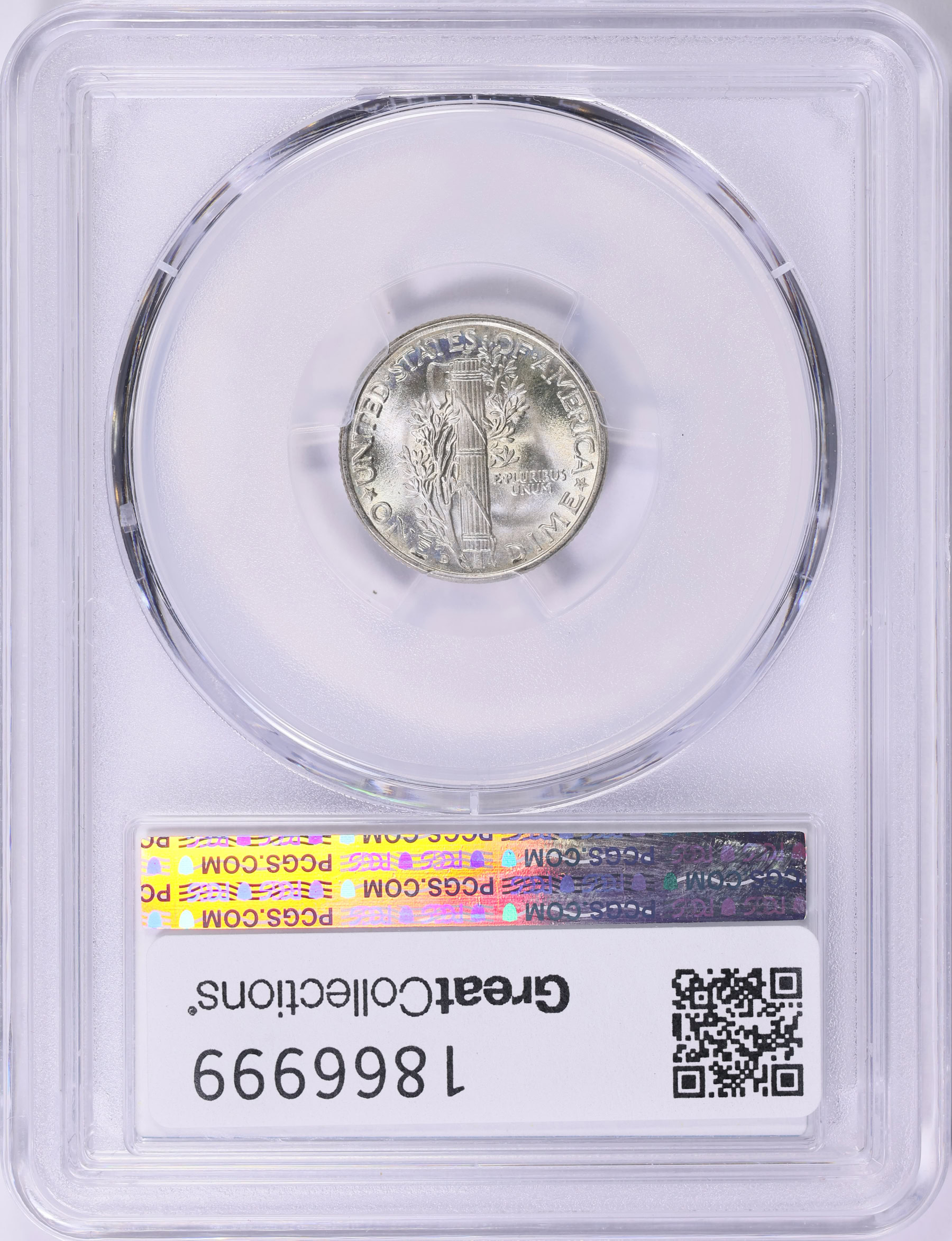 1945-D Mercury Dime PCGS MS-67 FB (Item 1866999) | GreatCollections Coin Auctions