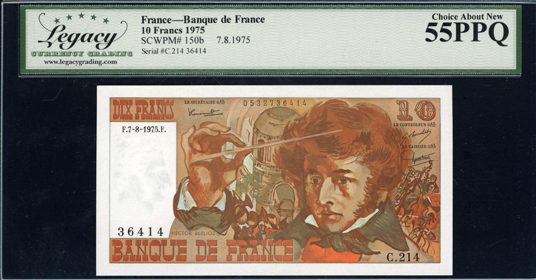France 1975 10 Francs Banque de France Note SCWPM-150b Legacy Choice ...