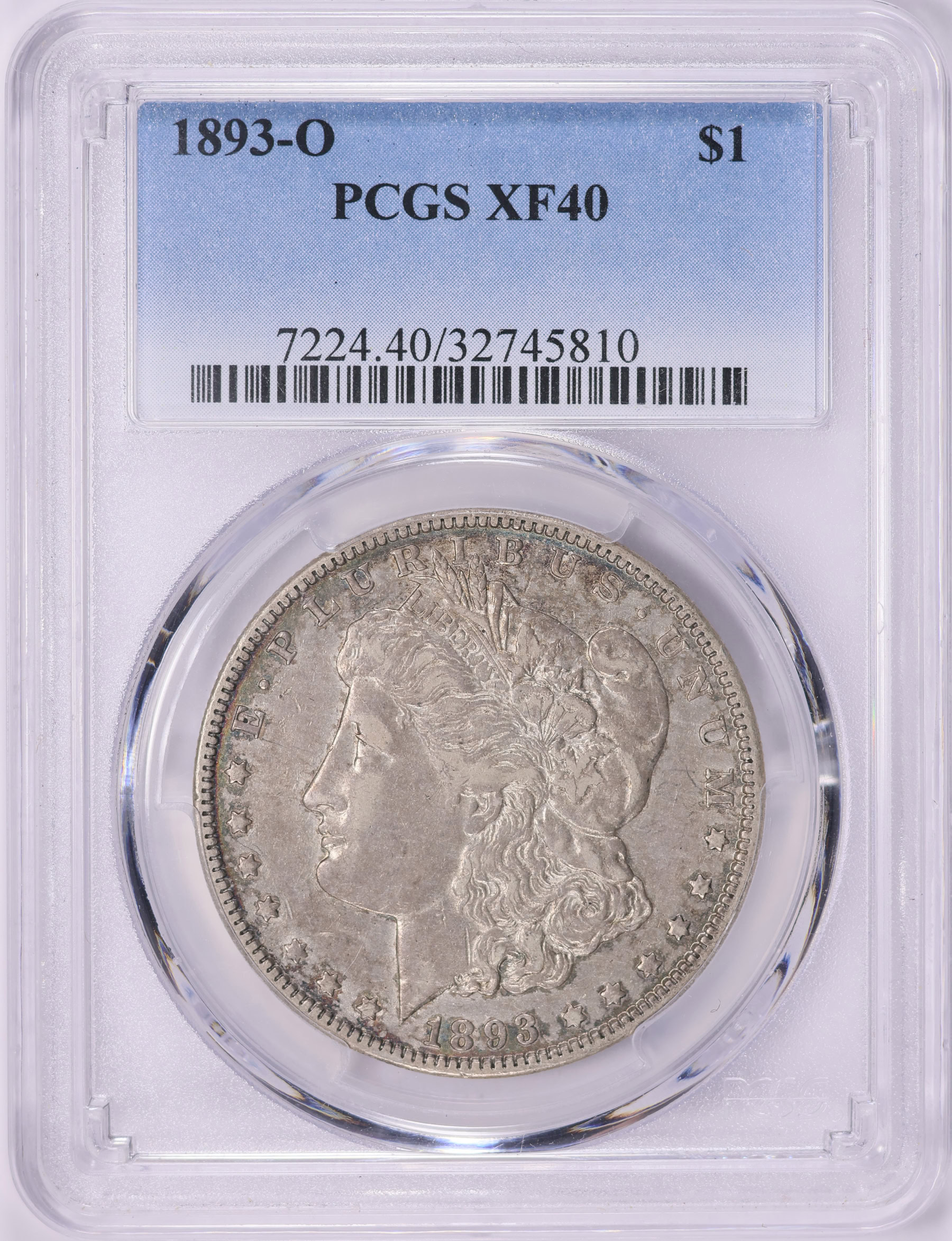1893-O Morgan Silver Dollar PCGS XF-40 (Toned) (Item 1868113) | GreatCollections Coin Auctions