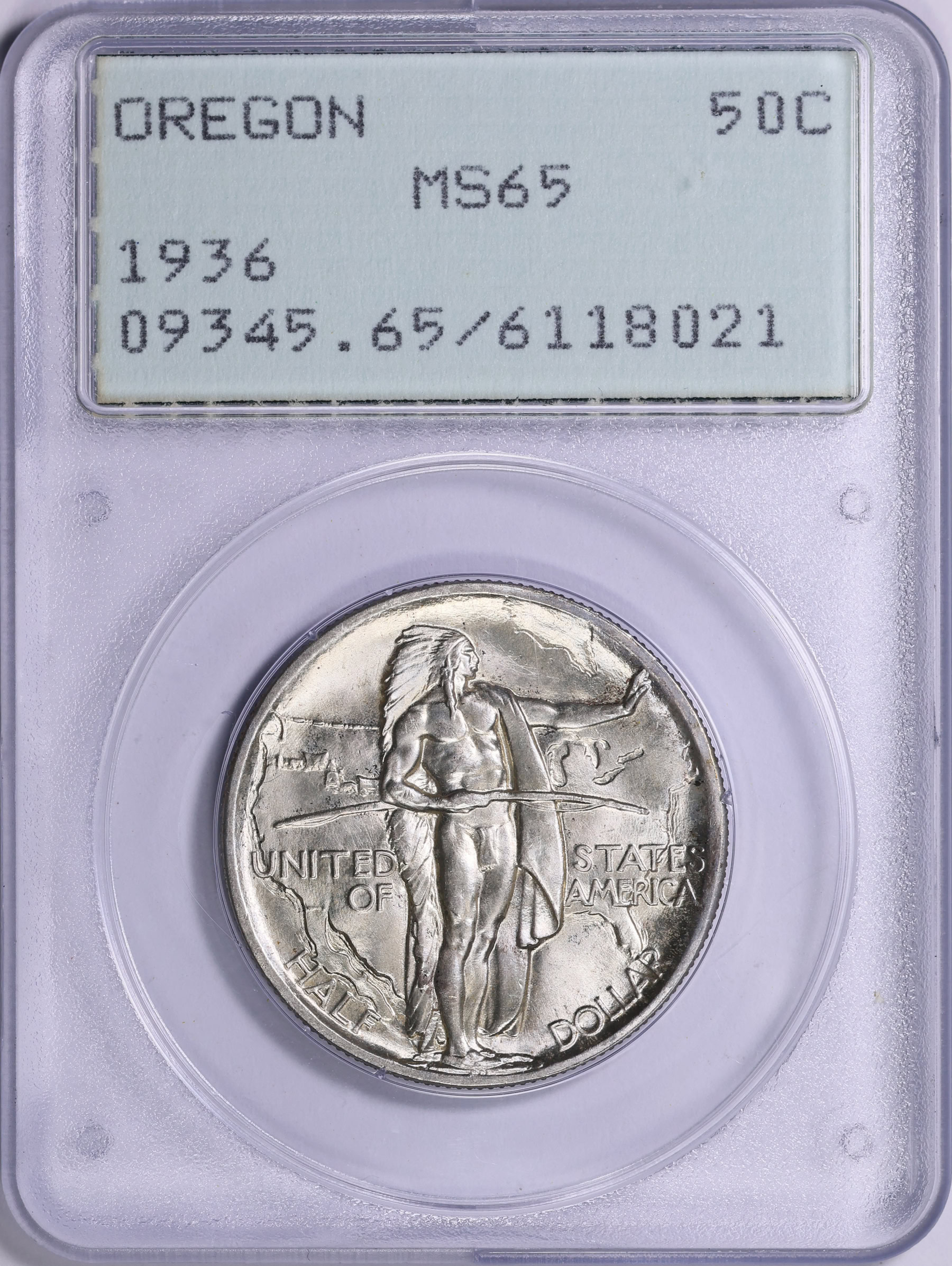 1936 Oregon Trail Memorial Half Dollar PCGS MS-65 OGH (1st Gen) (Item 1868190 ...
