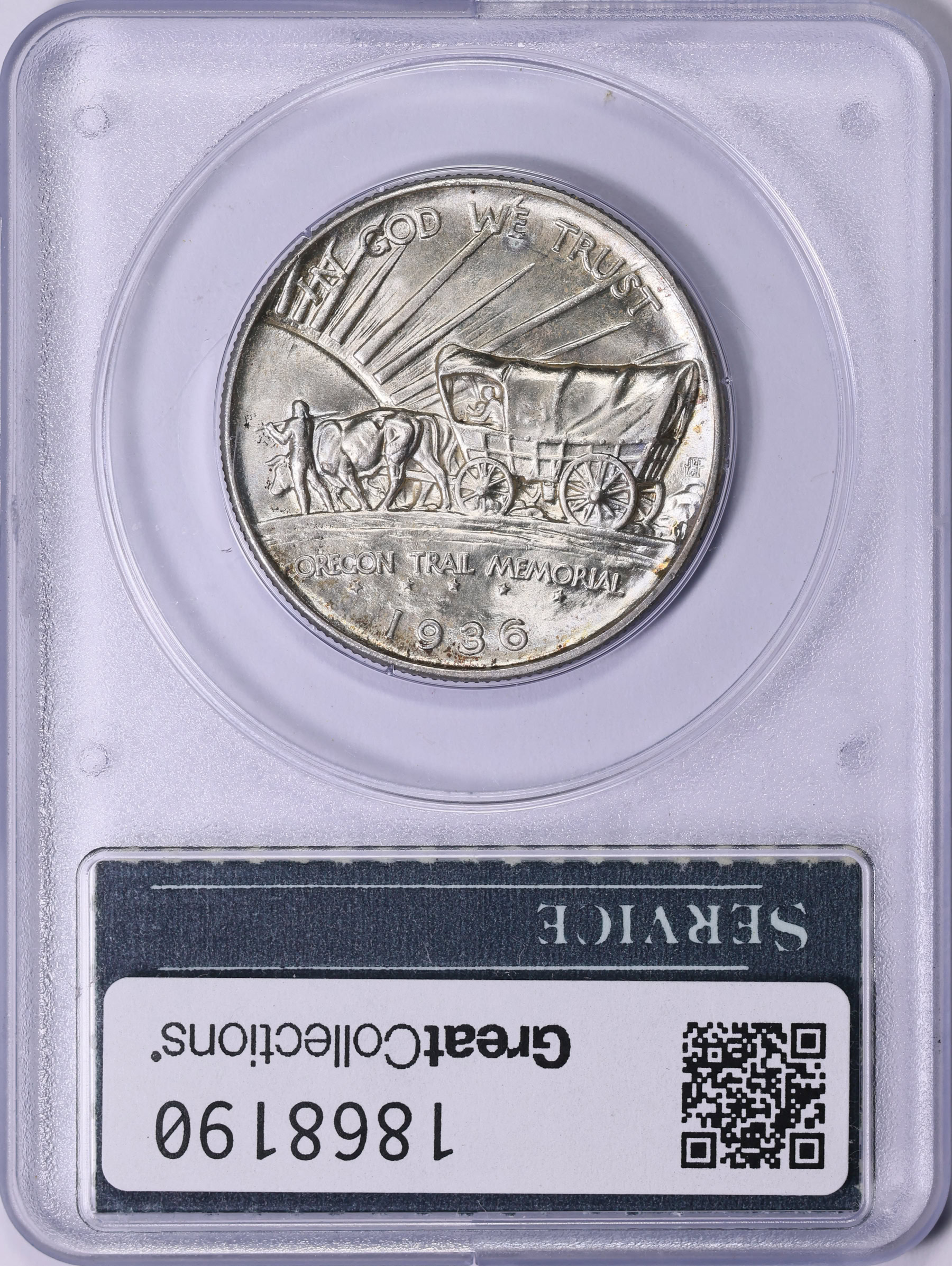 1936 Oregon Trail Memorial Half Dollar PCGS MS-65 OGH (1st Gen) (Item 1868190 ...