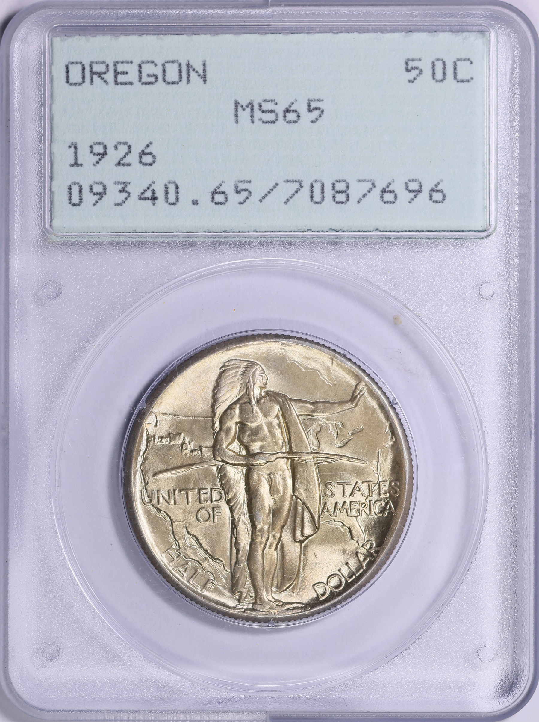 1926 Oregon Trail Memorial Half Dollar PCGS MS-65 OGH (1st Gen) (Item 1868191 ...