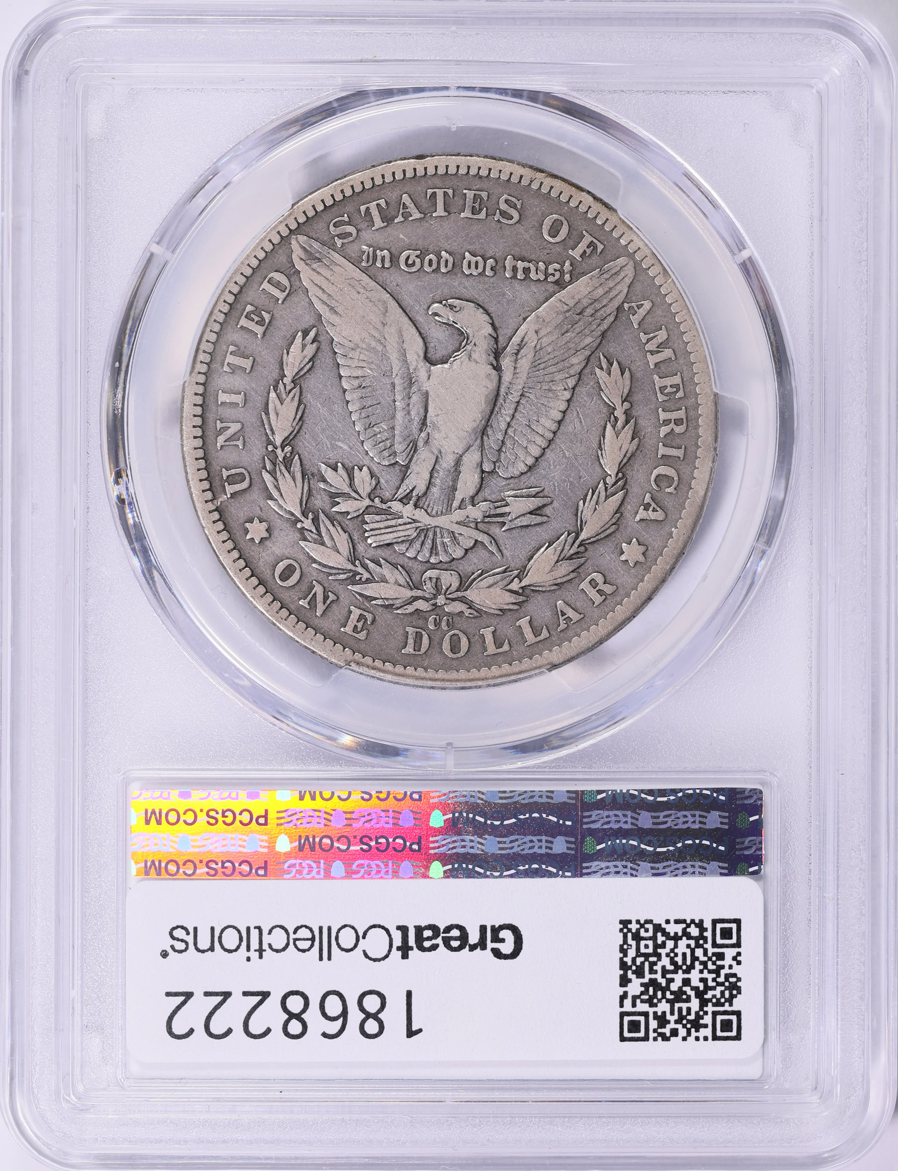 1889-CC Morgan Silver Dollar PCGS Genuine Fine Details (Item 1868222) | GreatCollections Coin ...