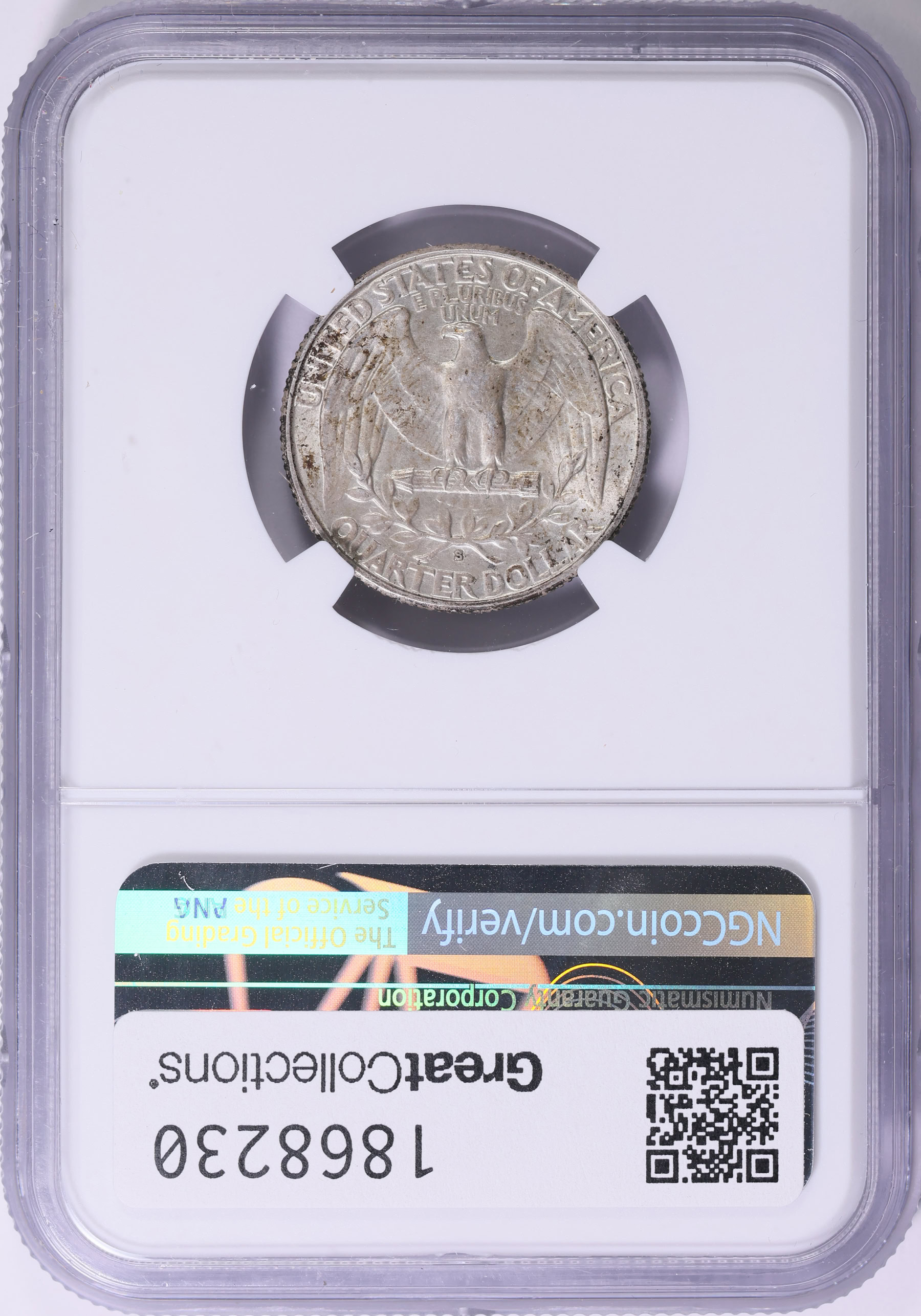 1932-S Washington Quarter NGC MS-62 (Item 1868230) | GreatCollections Coin Auctions