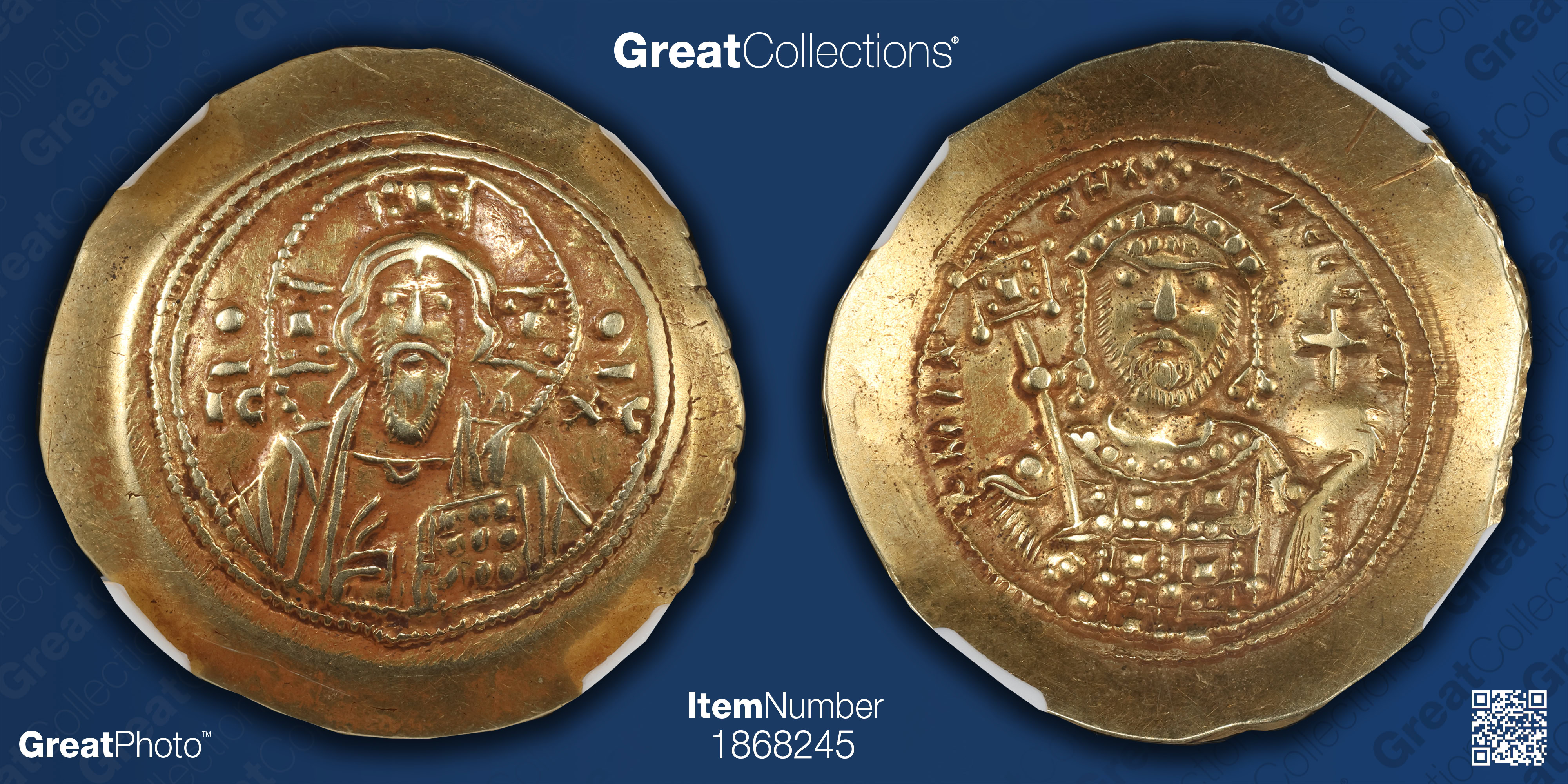 Ancient Byzantine Empire, Michael VII (A.D. 1071-1078) Gold Histamenon ...