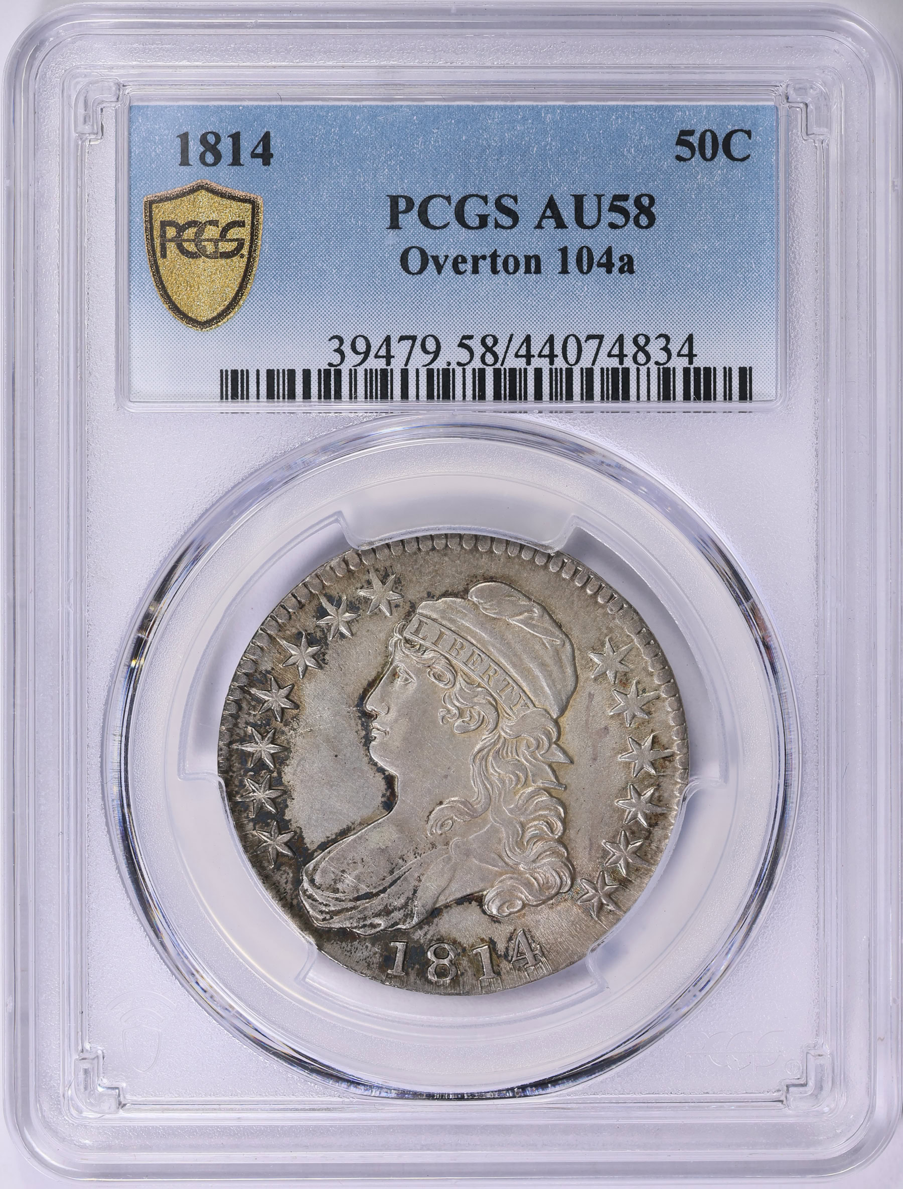 1814 Capped Bust Half Dollar Overton 104a PCGS AU-58 (Item 1868436 ...