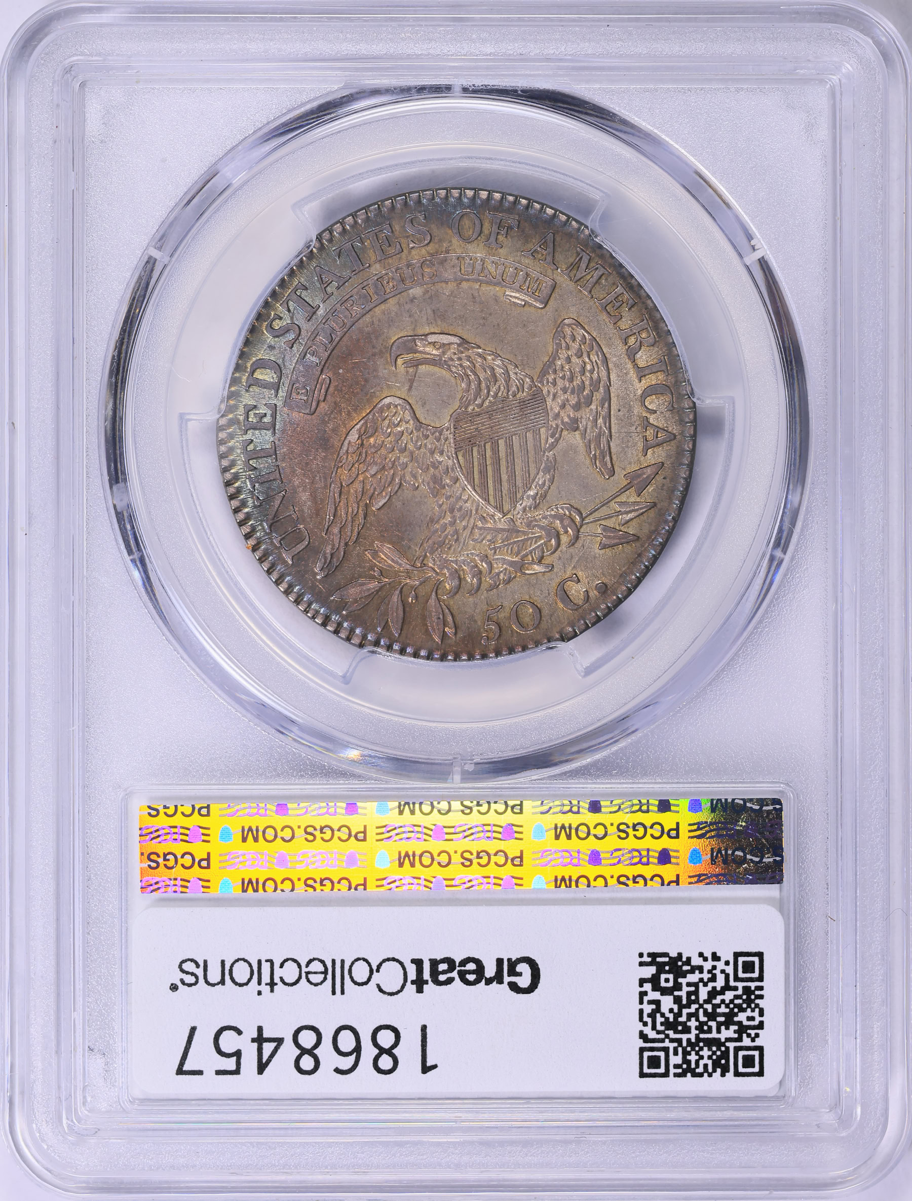 1817 Capped Bust Half Dollar Overton 105a PCGS AU-58 (Toned) (Item ...