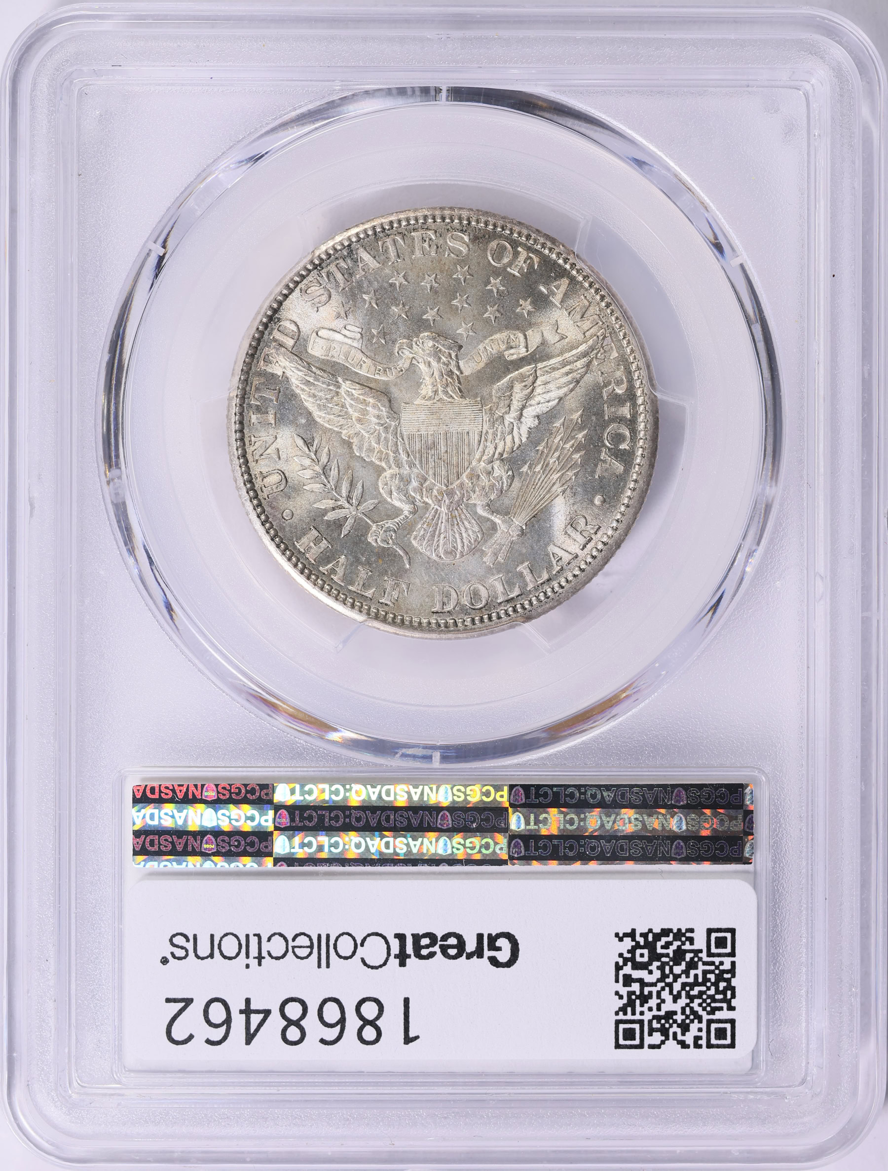 1908 Barber Half Dollar PCGS MS-66 (Item 1868462) | GreatCollections ...