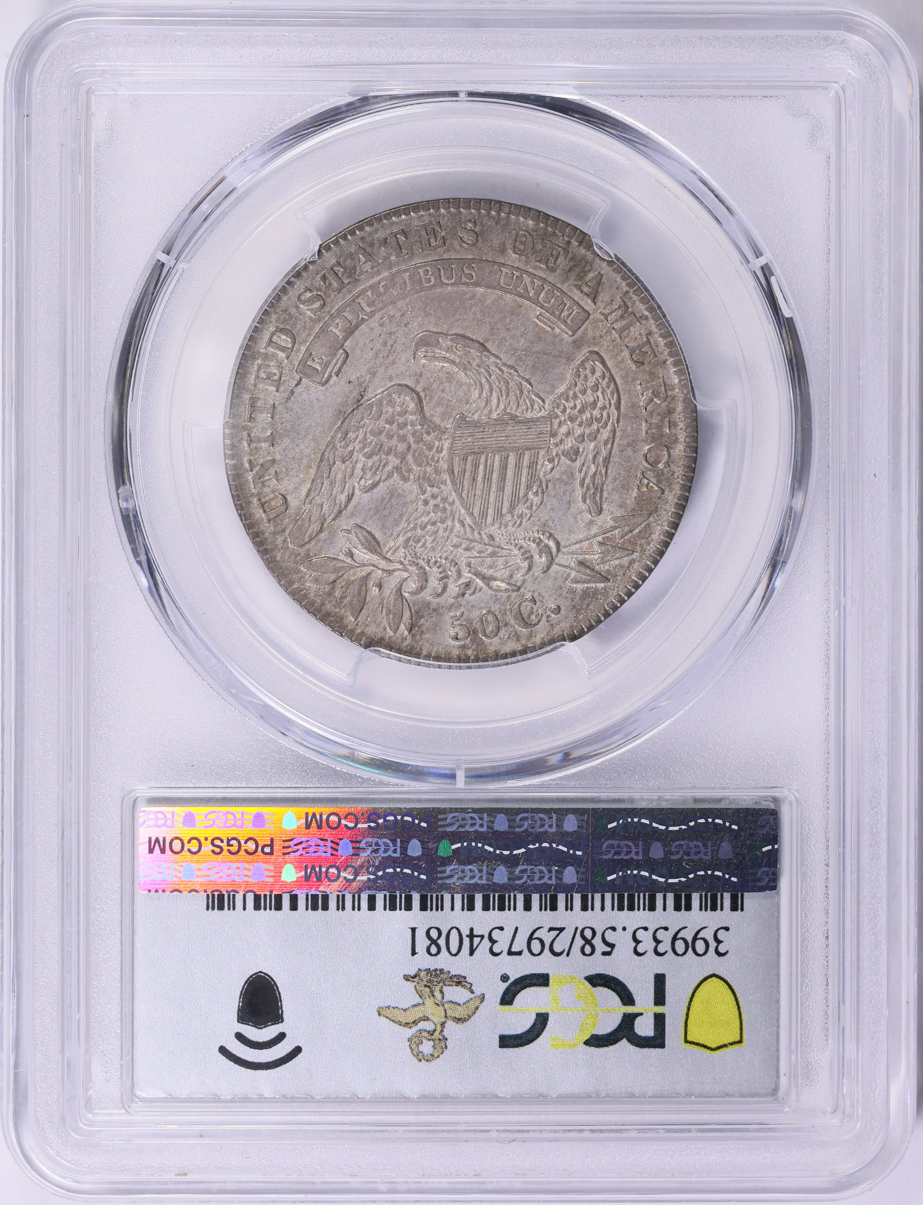 1835 Capped Bust Half Dollar Overton 107 PCGS AU-58 (CAC Green) (Toned ...