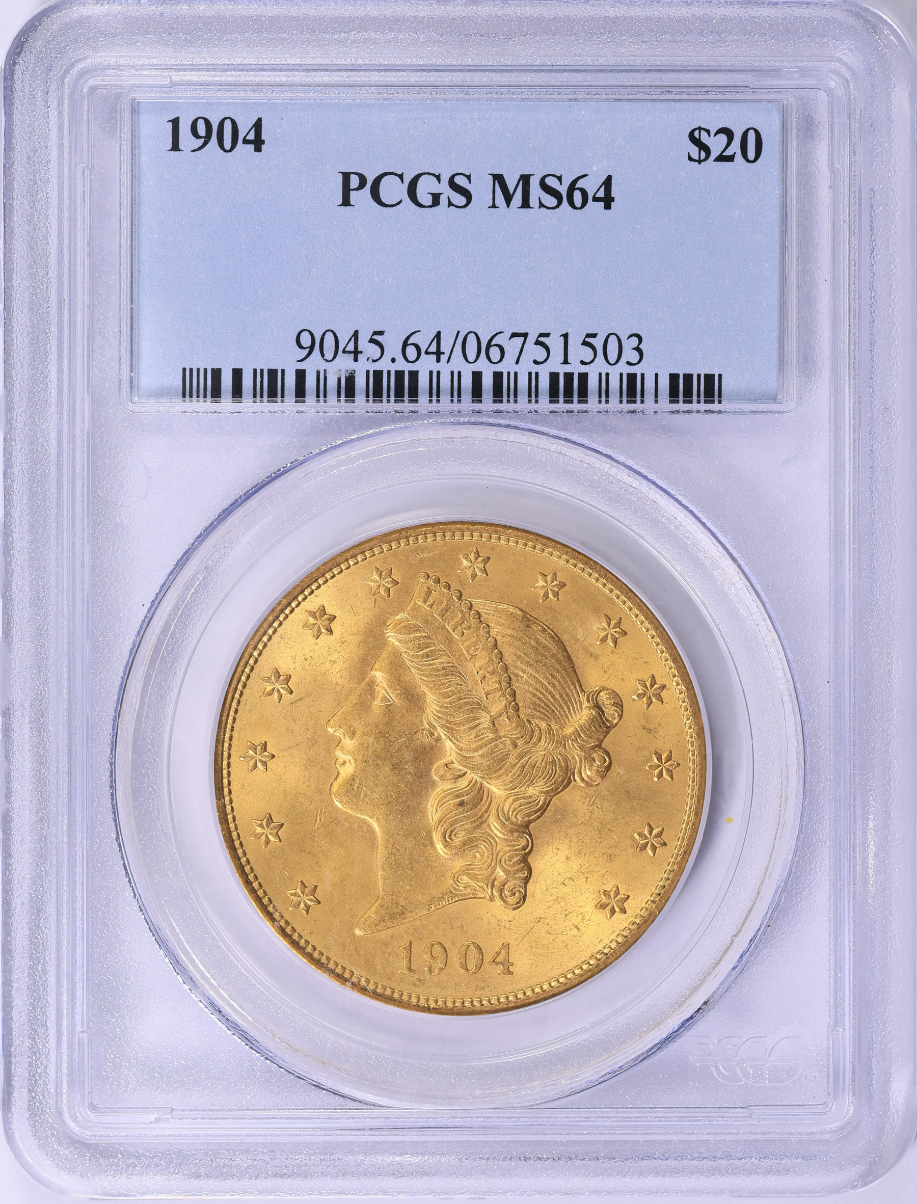 1904 Liberty Gold Double Eagle PCGS MS-64 (Item 1868551) | GreatCollections Coin Auctions