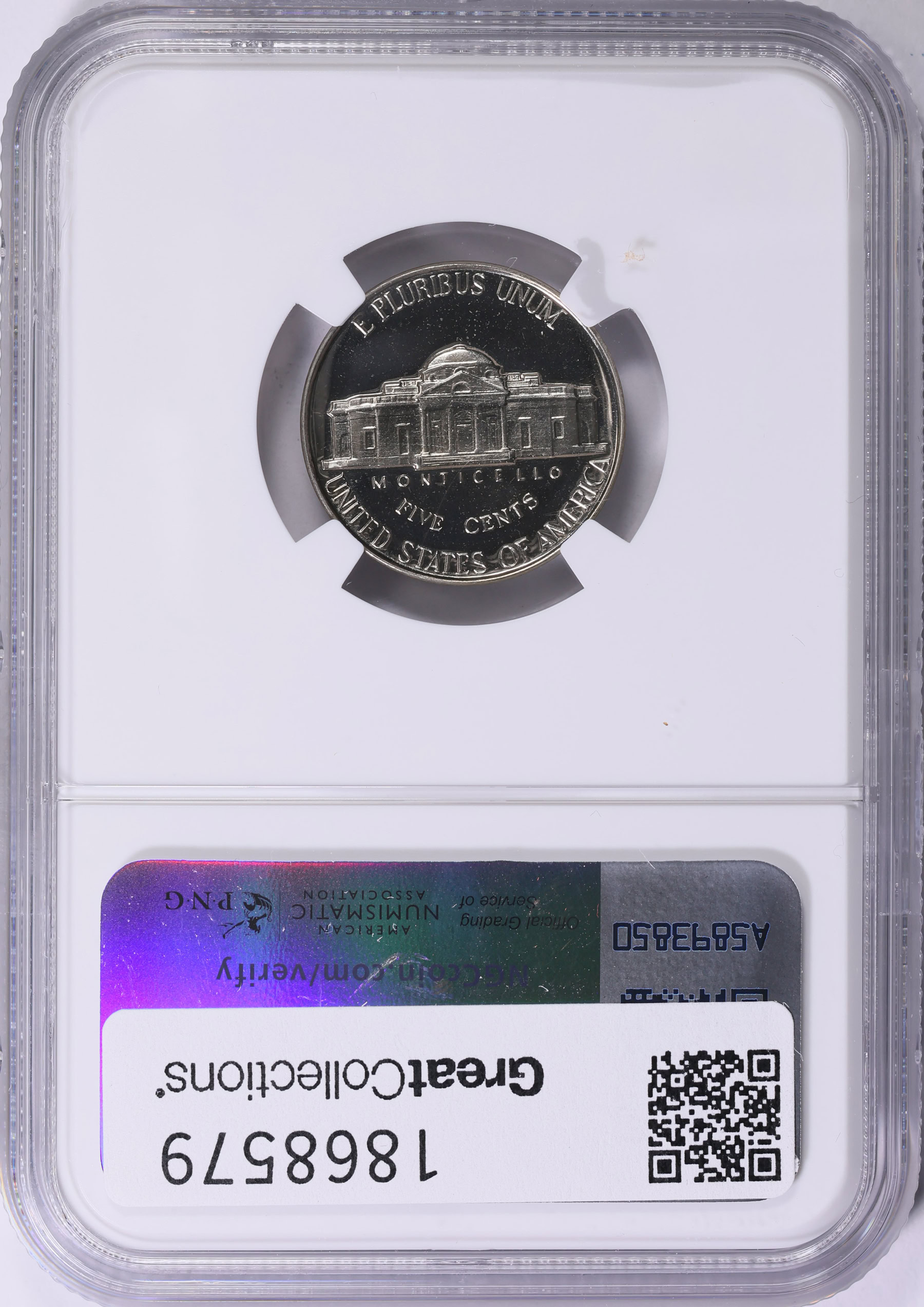 1954 Jefferson Nickel NGC Proof-68 CAMEO (Item 1868579) | GreatCollections Coin Auctions