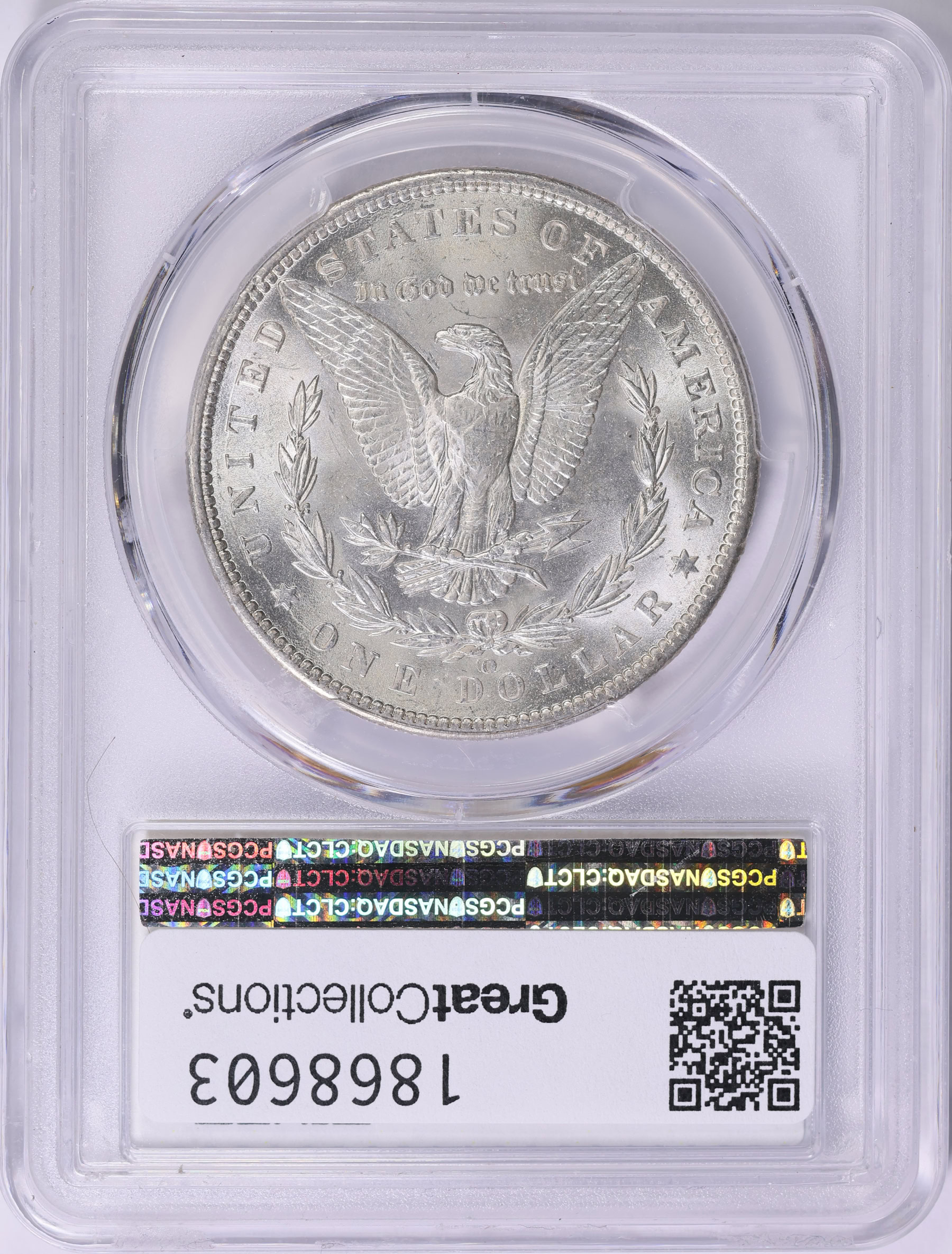 1900-O/CC Morgan Silver Dollar PCGS MS-63 (Item 1868603) | GreatCollections Coin Auctions