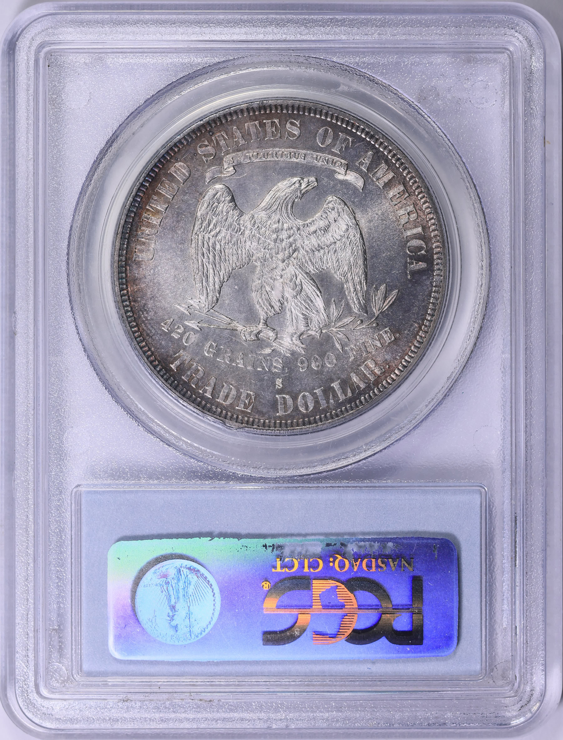 1877-S Trade Silver Dollar PCGS MS-63 (Toned) (Item 1868607) | GreatCollections Coin Auctions