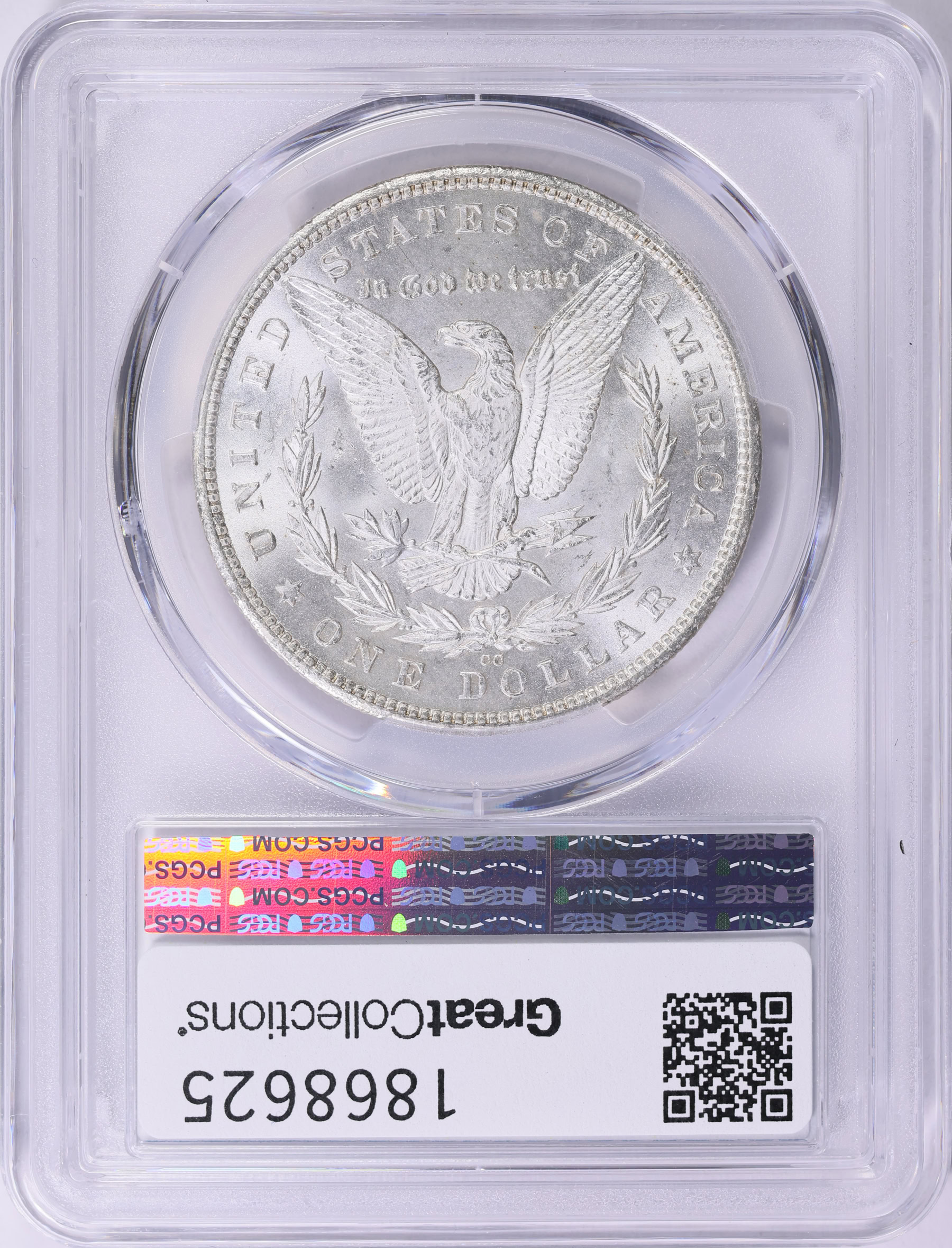 1880-CC Morgan Silver Dollar PCGS MS-65 (Item 1868625) | GreatCollections Coin Auctions