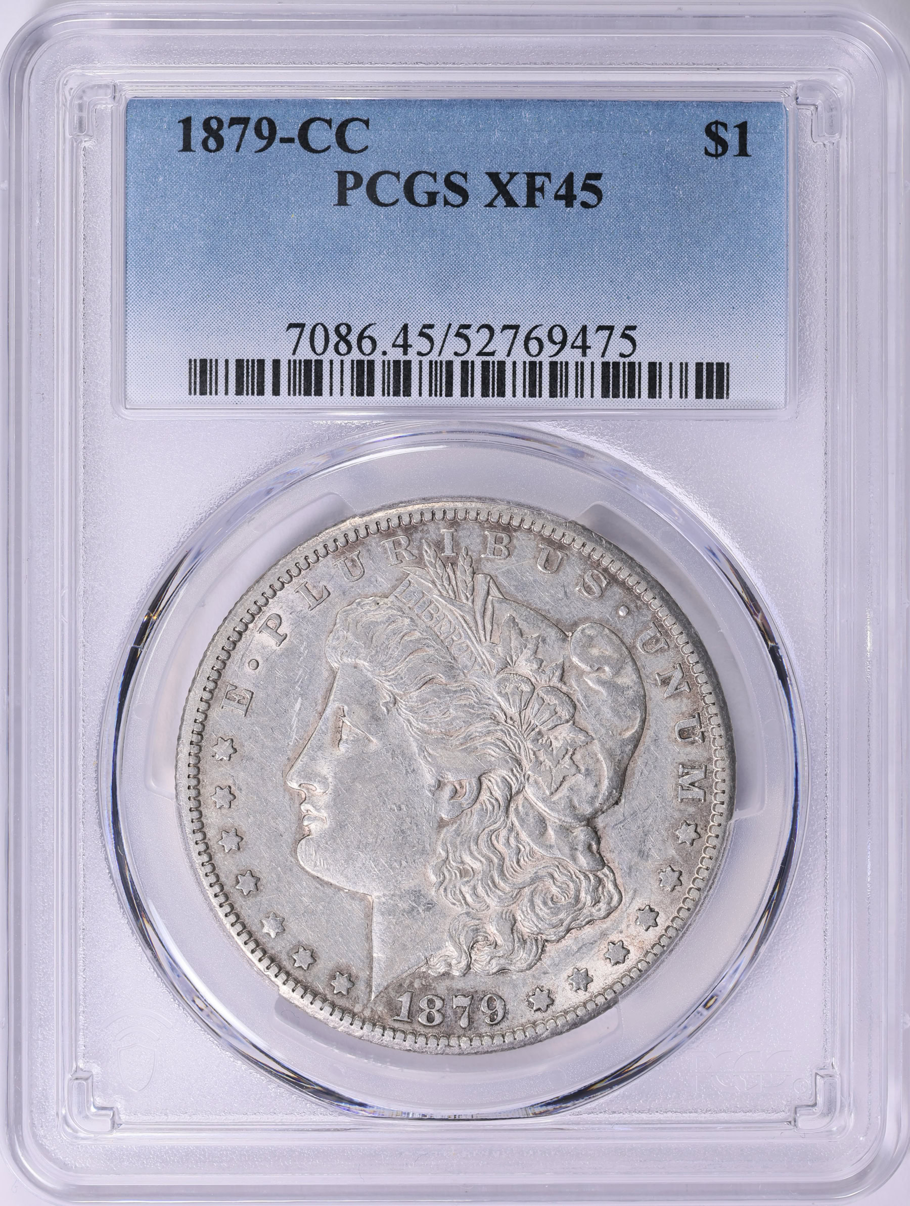 1879-CC Morgan Silver Dollar PCGS XF-45 (Item 1868641) | GreatCollections Coin Auctions