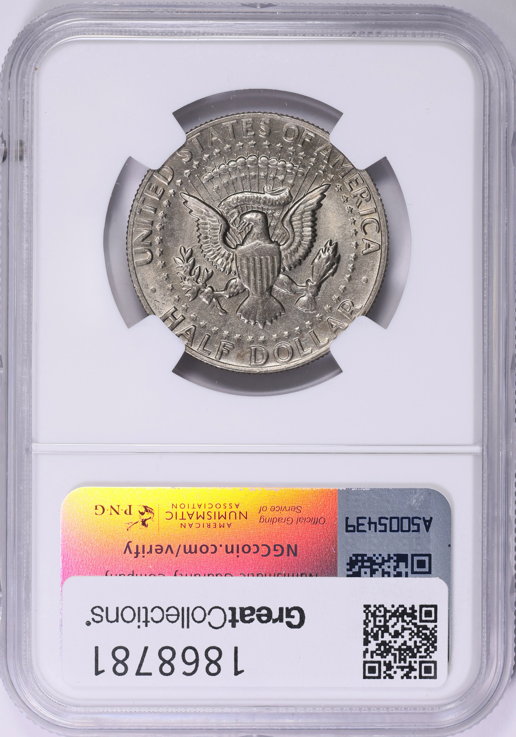 1983-P Kennedy Half Dollar NGC MS-66 (Item 1868781) | GreatCollections Coin Auctions
