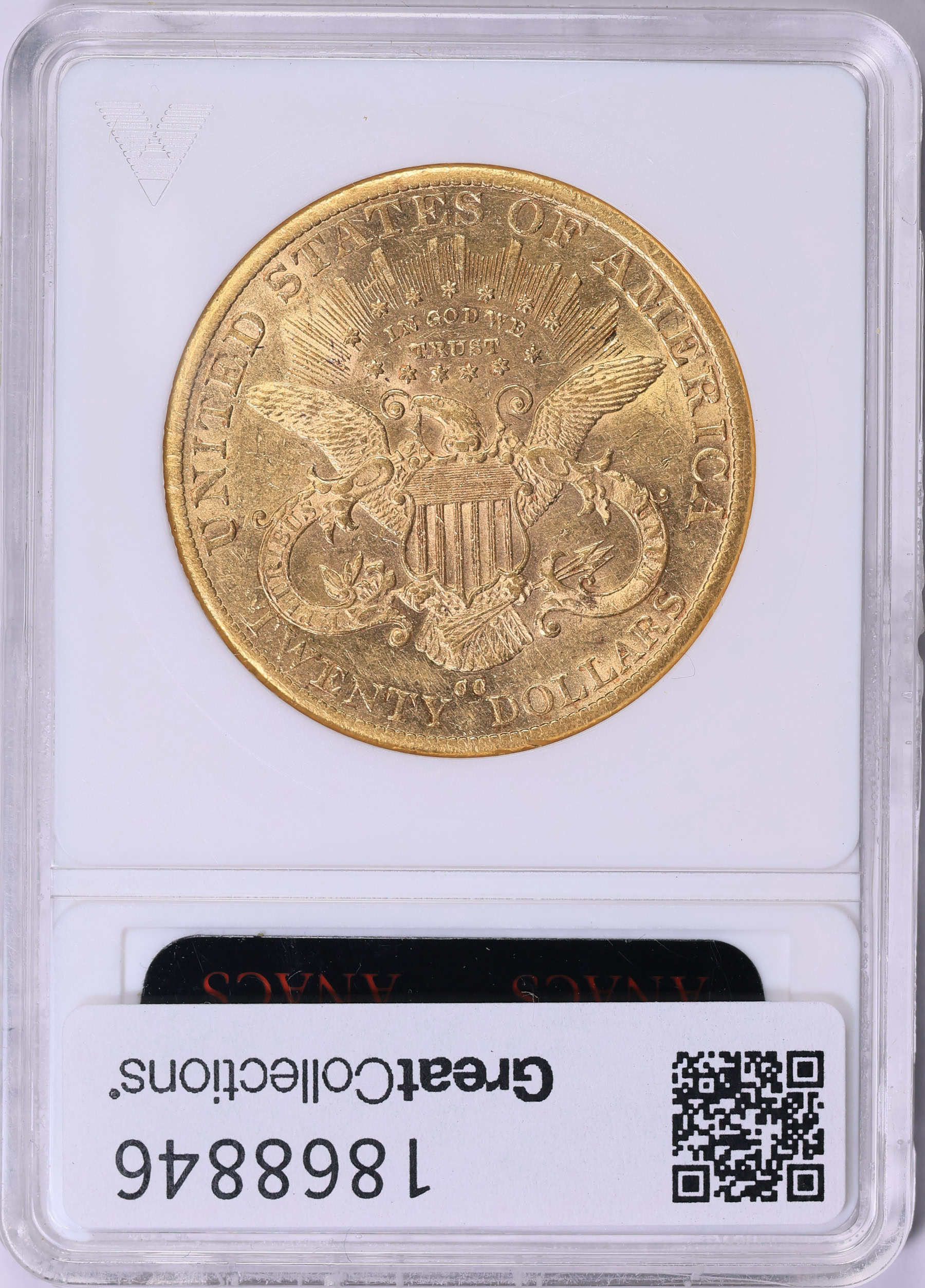 1890-CC Liberty Gold Double Eagle ANACS AU-53 OH (Item 1868846) | GreatCollections Coin Auctions