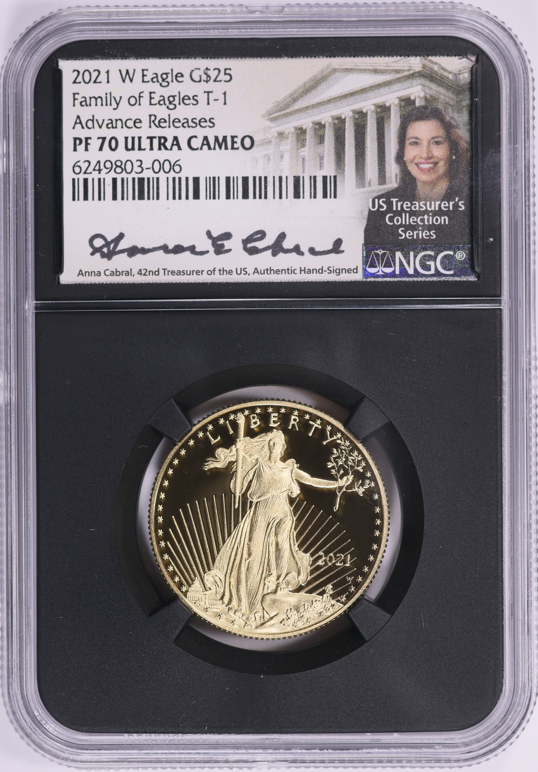 2021-W $25 Half-Ounce Gold American Eagle Type 1 Advance Releases NGC ...