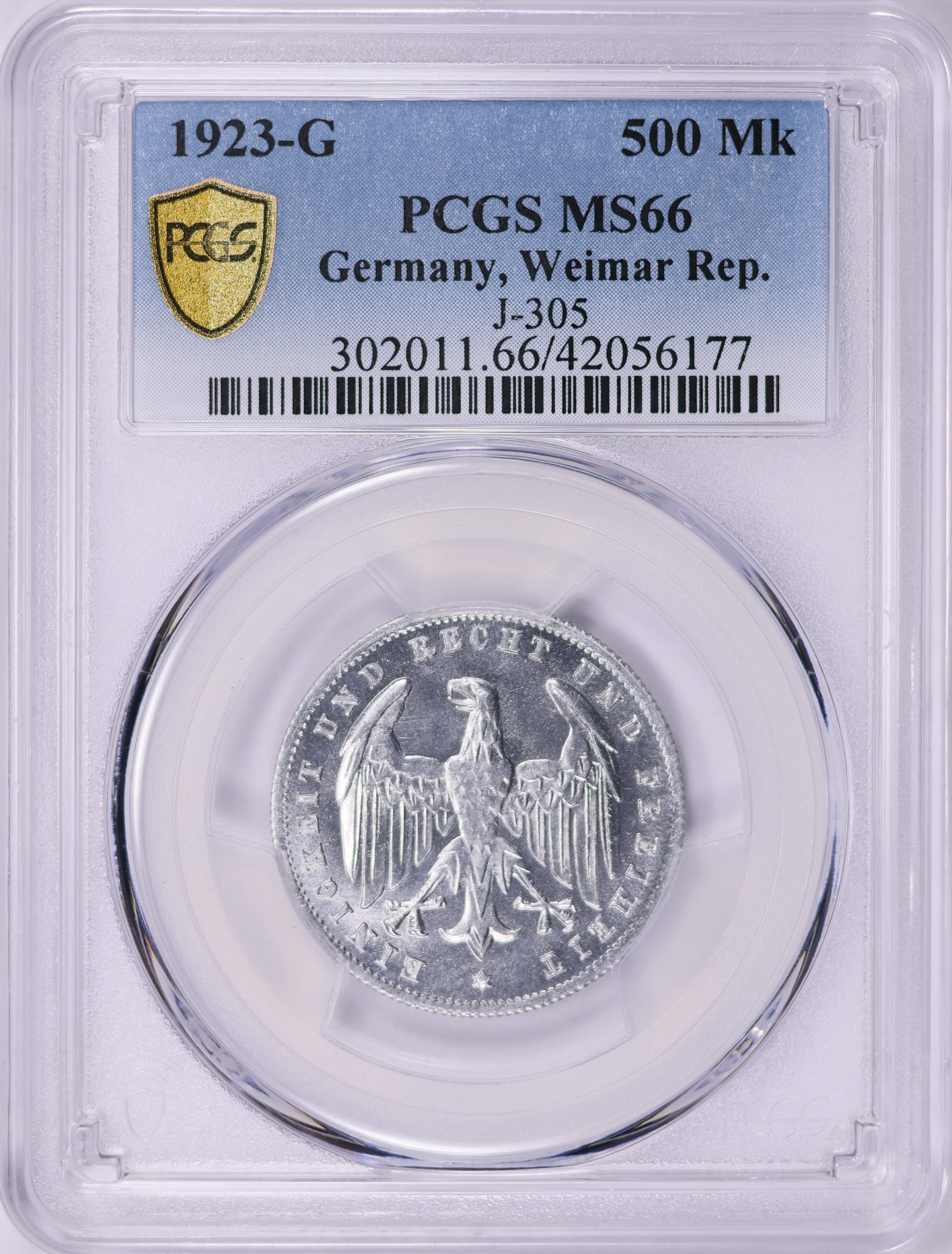 Germany 1923-G 500 Marks KM-36 PCGS MS-66 (Item 1869007 ...