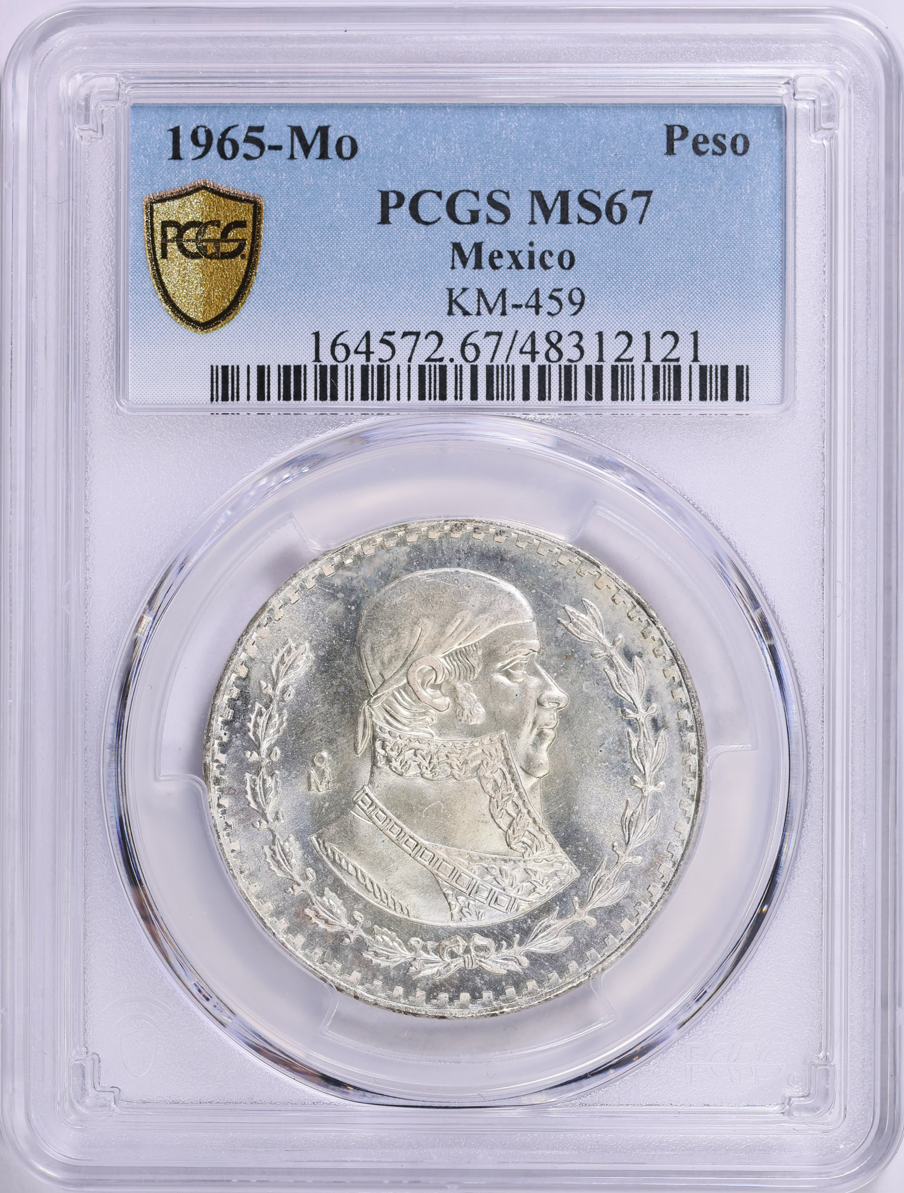 Mexico 1965-Mo Silver Peso KM-459 PCGS MS-67 (Item 1869037 ...