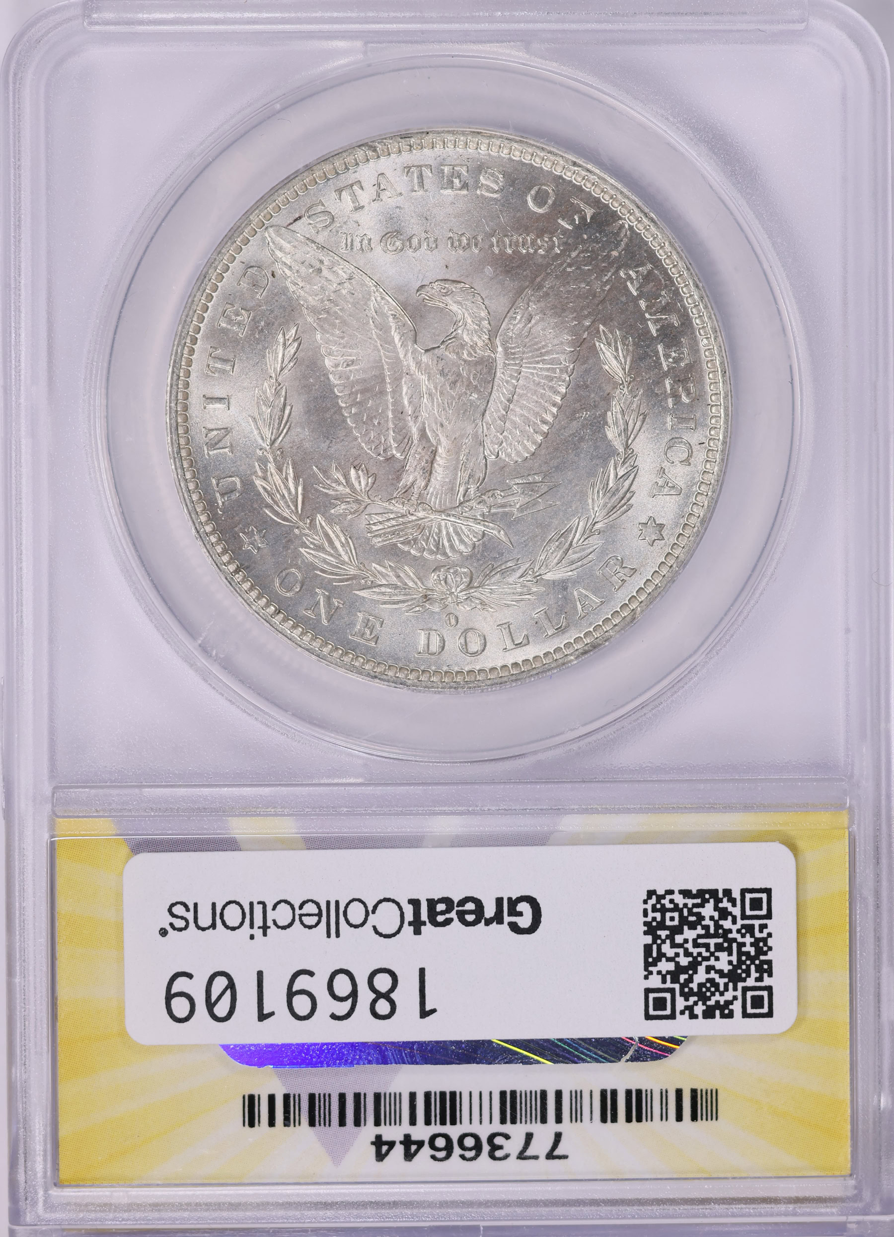 1882-O Morgan Silver Dollar ANACS MS-63 (Item 1869109) | GreatCollections Coin Auctions