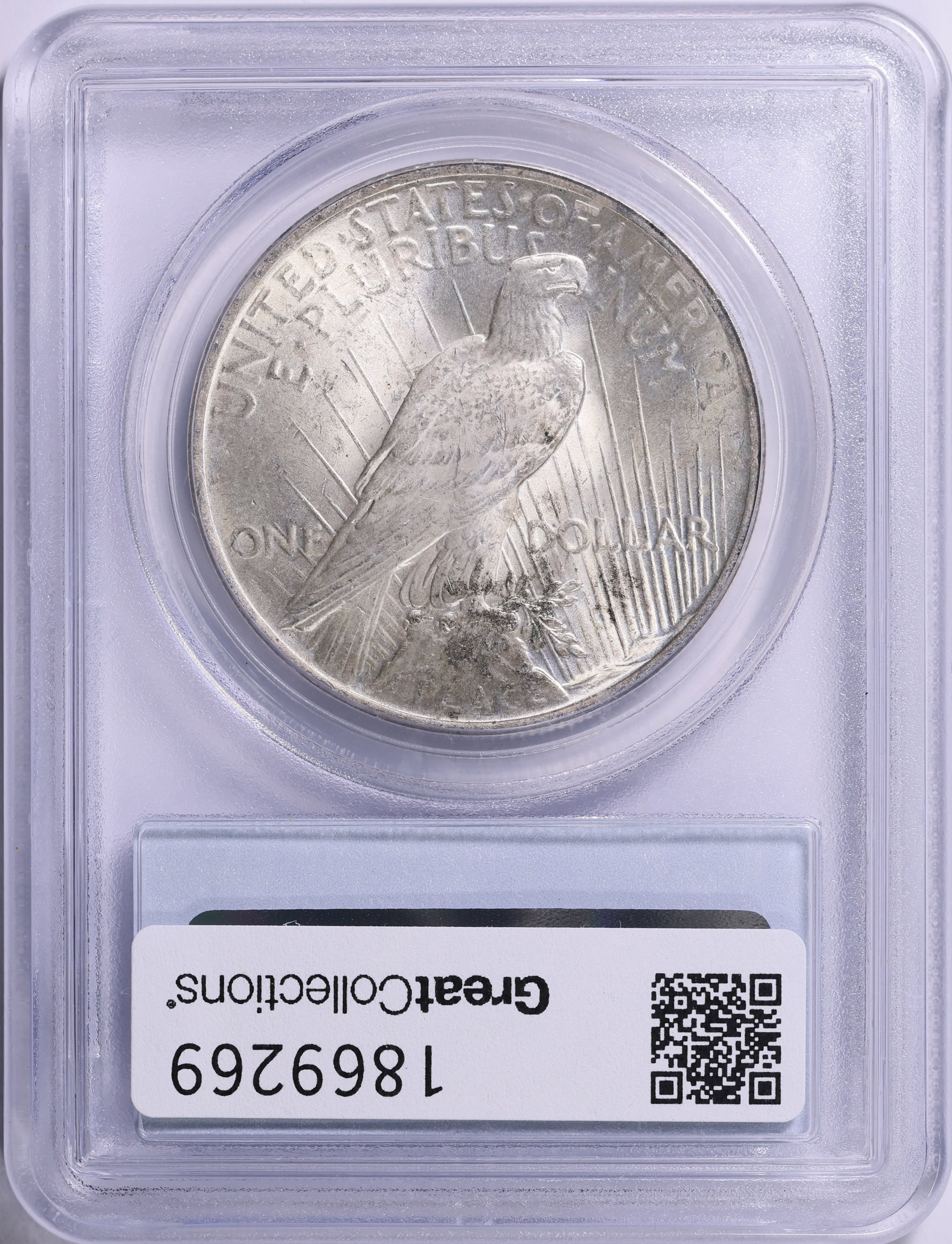 1923 Peace Silver Dollar PCGS MS-62 (Item 1869269) | GreatCollections Coin Auctions